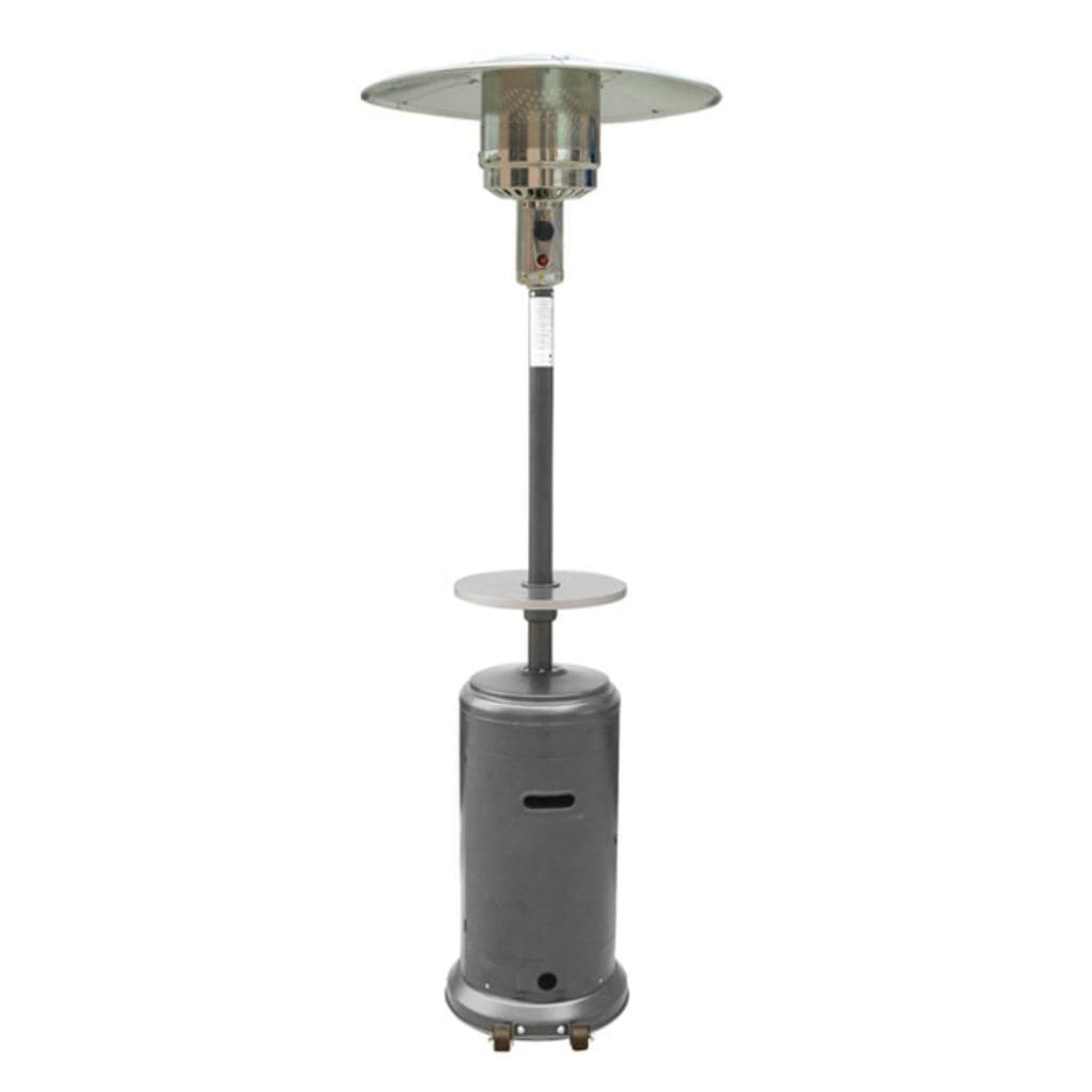 AZ Patio Heaters 87" Hammered Silver Tall Outdoor with Table – US ...