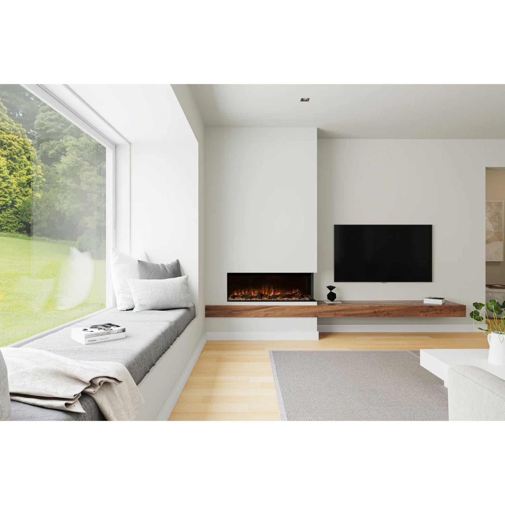Ambe Multi49 Right-Corner 48" Built-in Multi Electric Fireplace – US ...