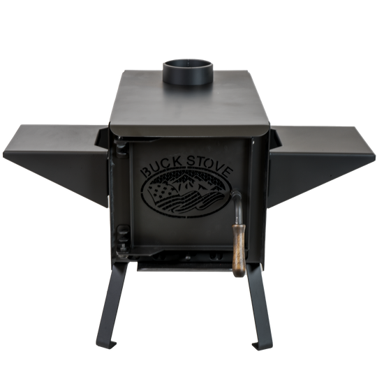 Buck Stove Model Big Buck Black Wood Burning Campstove With Legs, Shel ...