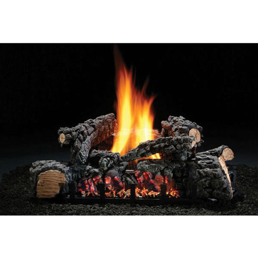Copperfield Chimney 22" Highland Glow Vent-Free Natural Gas Log Set wi ...