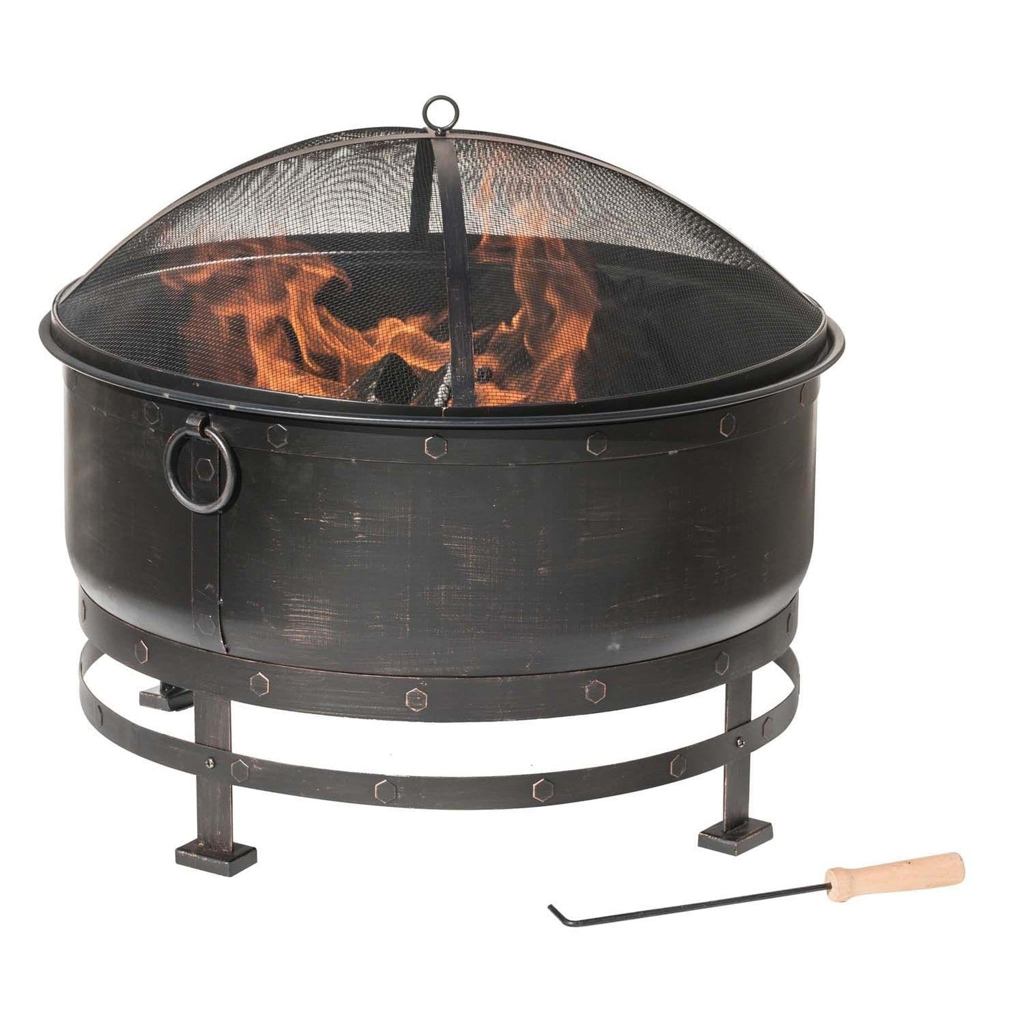 Dagan Industries 29" Cauldron Style Wood Burning Fire Pit – US ...