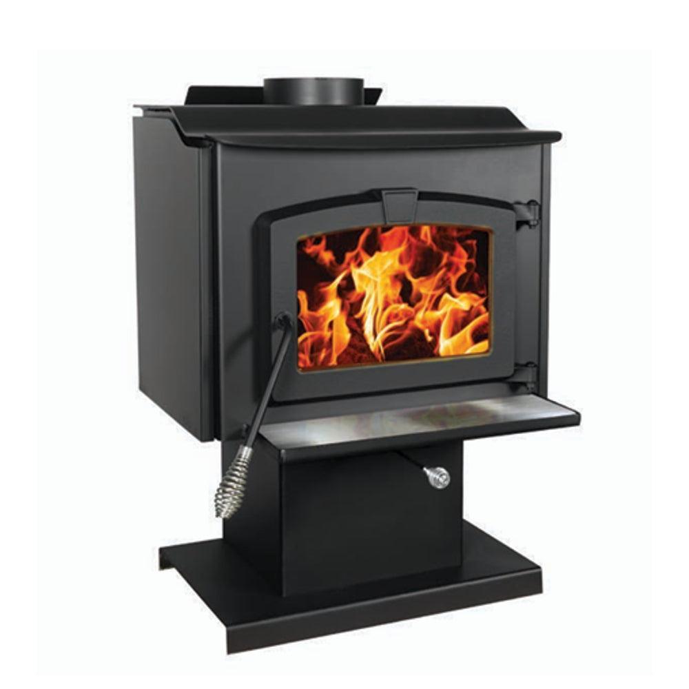 Design Specialties Small Pedestal Wood Stove With Blower – US Fireplace ...