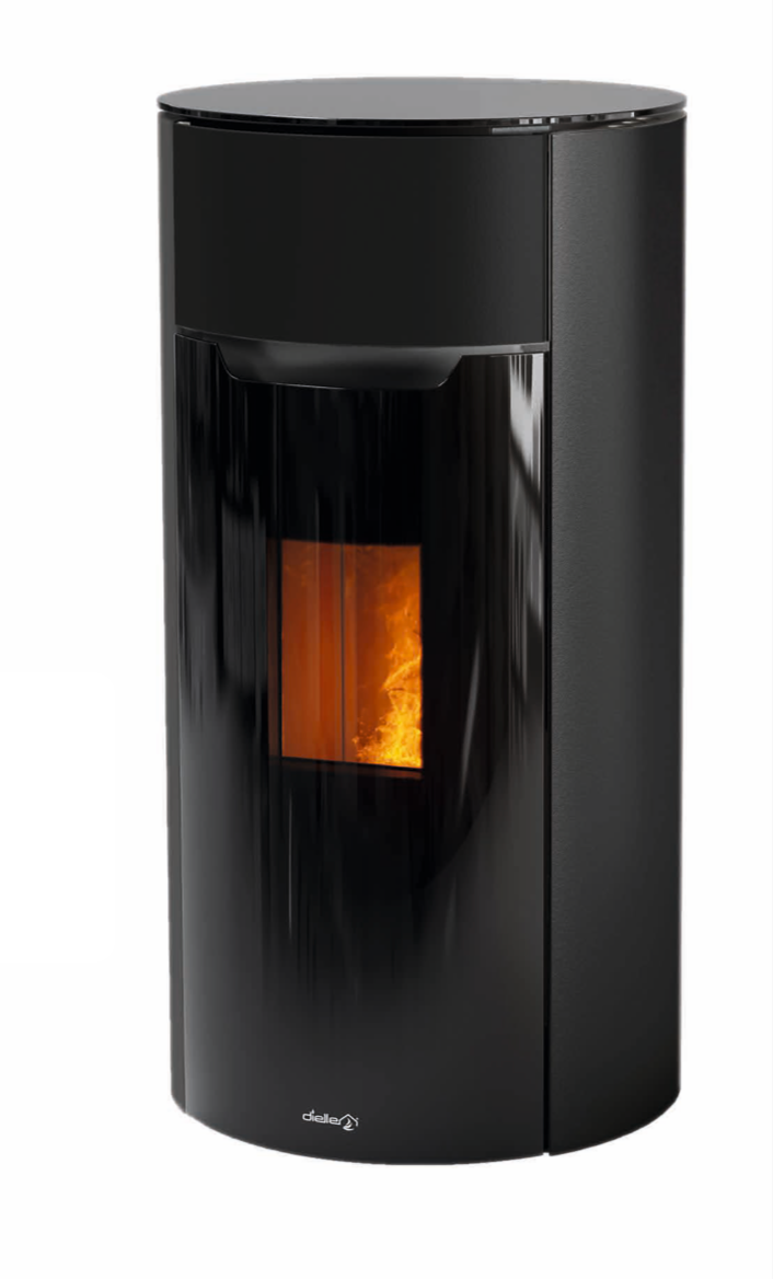 Dielle Round 70 Pellet Stove - Black Steel – US Fireplace Store