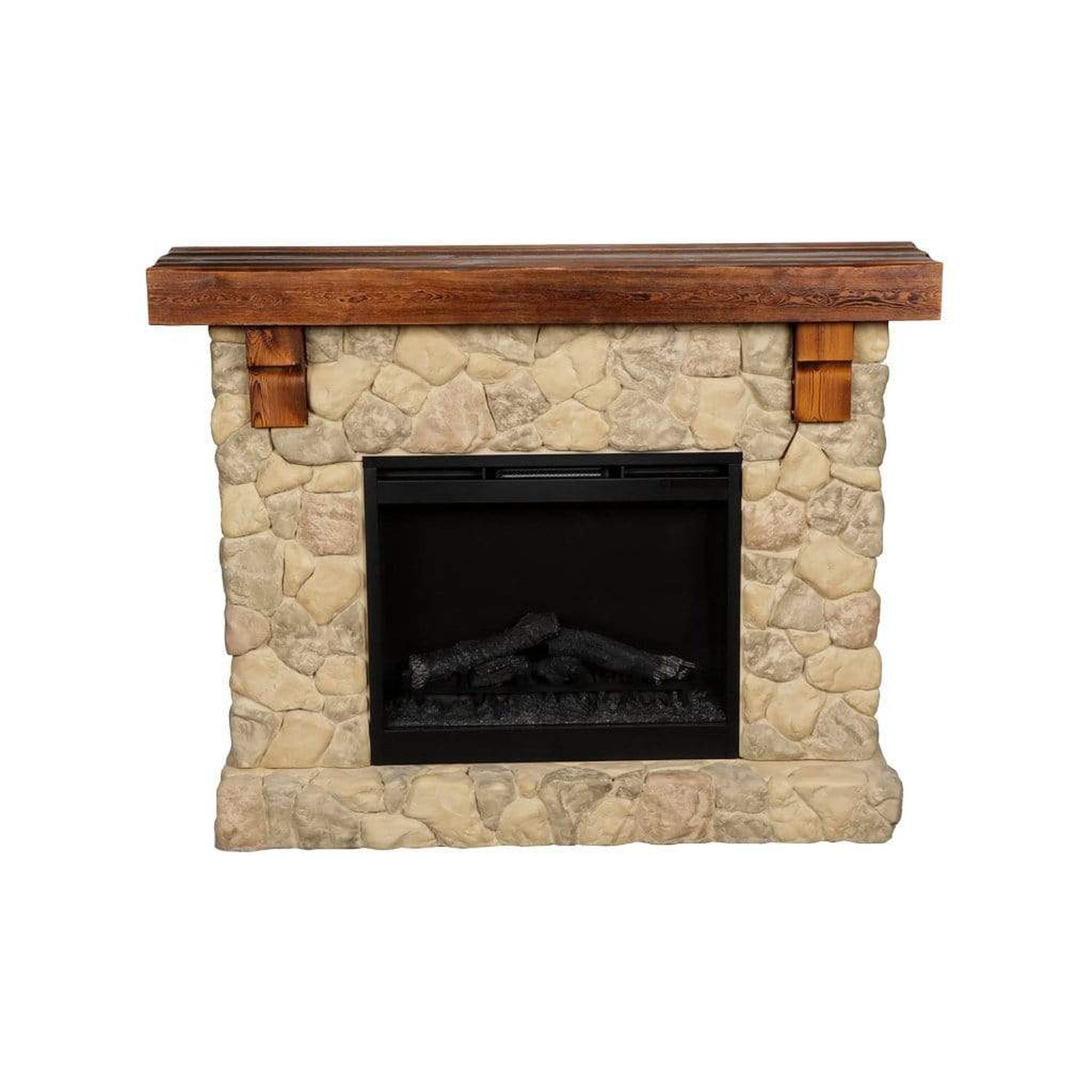 DIMPLEX Fieldstone Stone Look 55" Mantel with 28" Electric Firebox – US ...