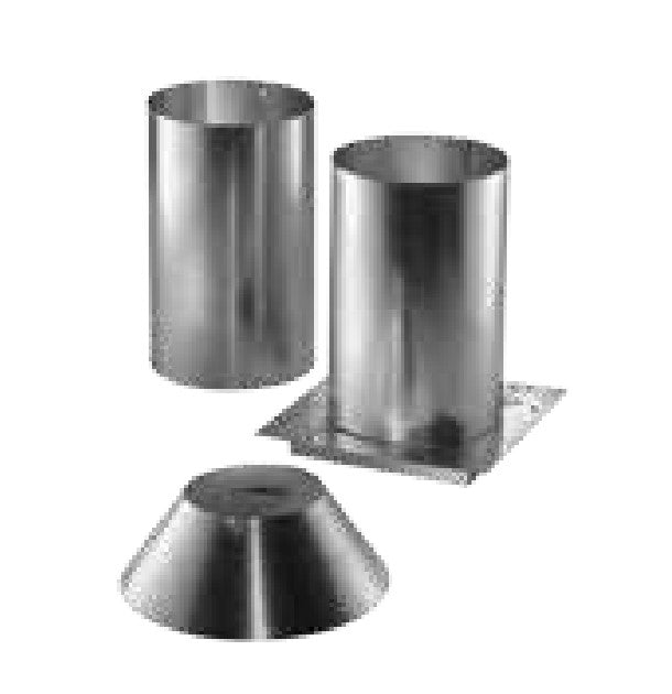 DuraVent PelletVent for Multi-Fuel 3"-4" Galvalume Attic Insulation Sh ...