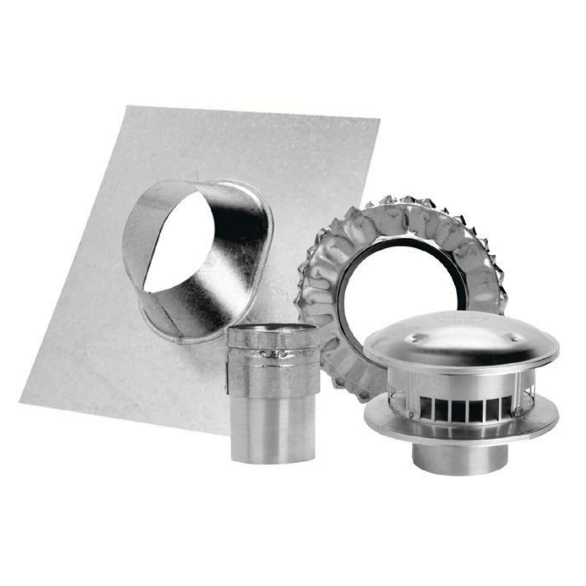 DuraVent Round Type B Gas Vent Model BV 3" Roof Top Term Kit – US ...