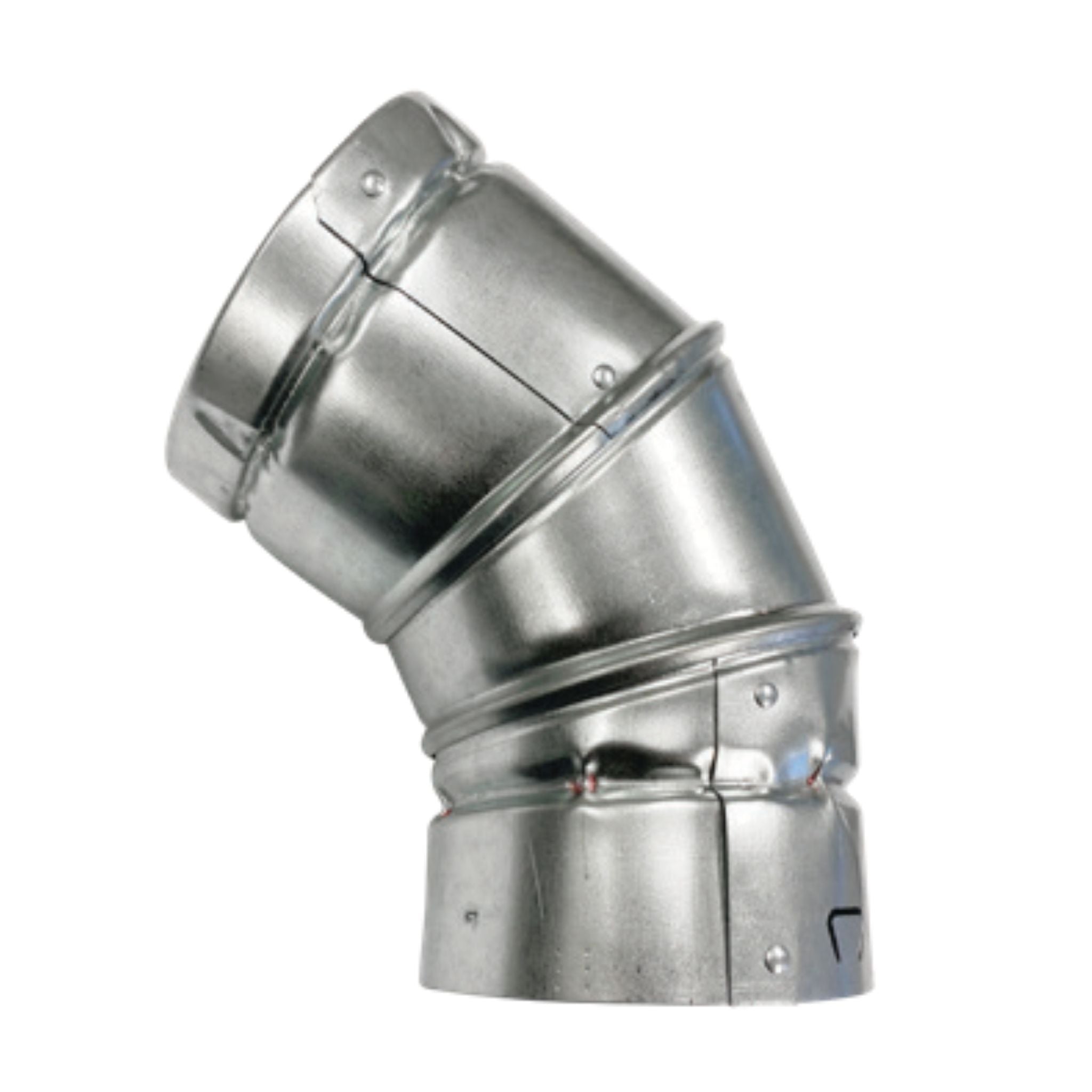 DuraVent Round Type B Gas Vent Model BV 7" 45-Degree Adjustable Elbow ...