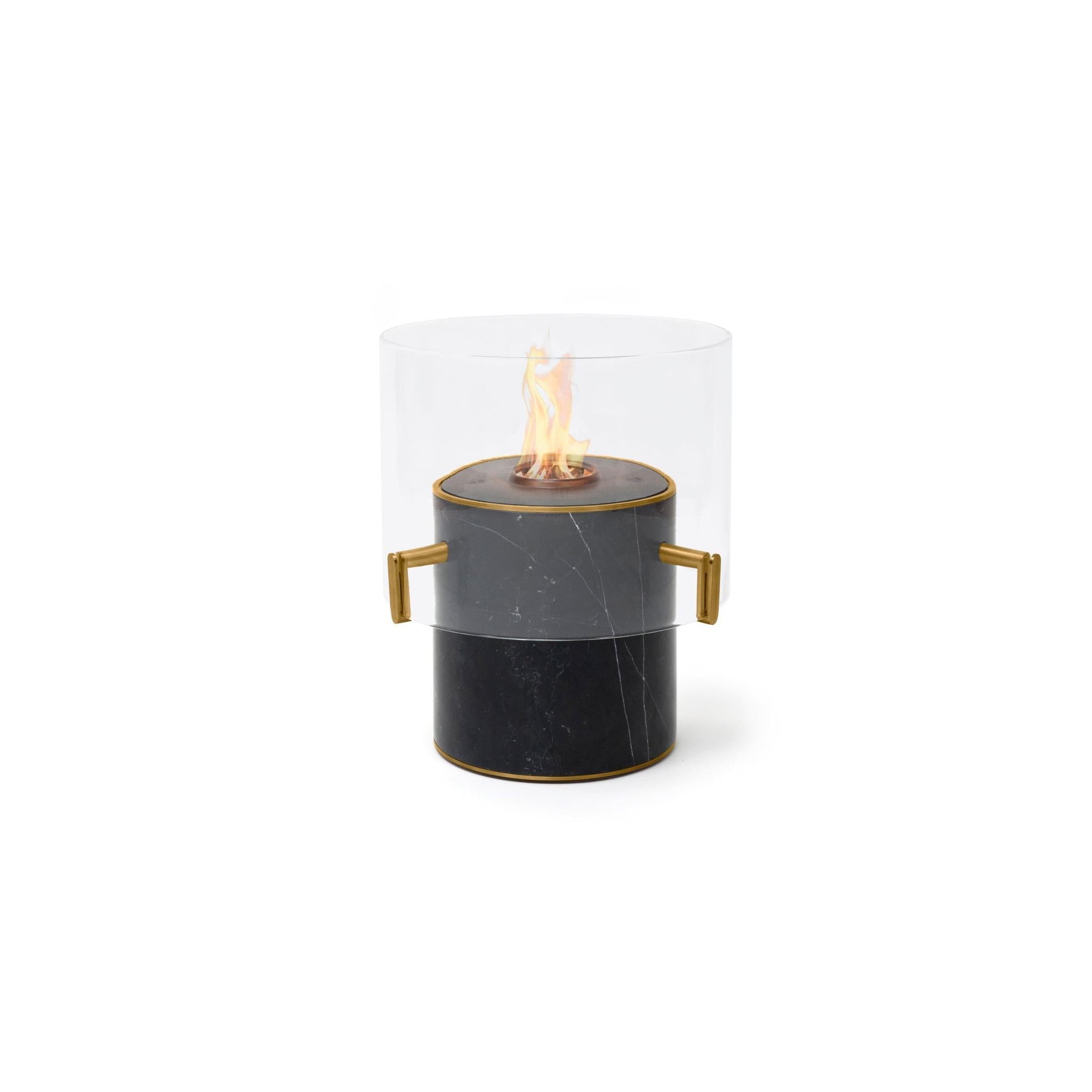 ECOSMART FIRE PILLAR 3L Marble Black Fireplace with Black Burner – US ...