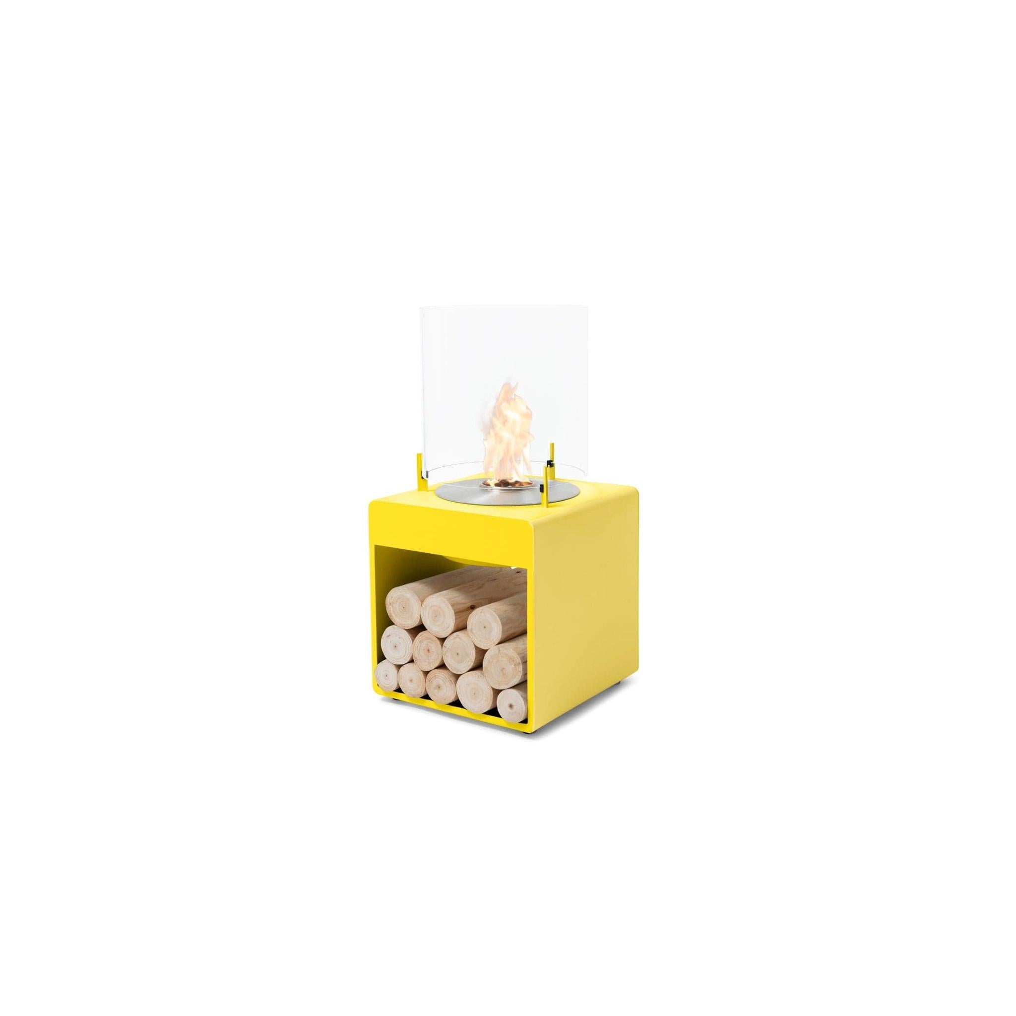 ECOSMART FIRE POP 3L Yellow Fireplace with Stainless Steel Burner – US ...