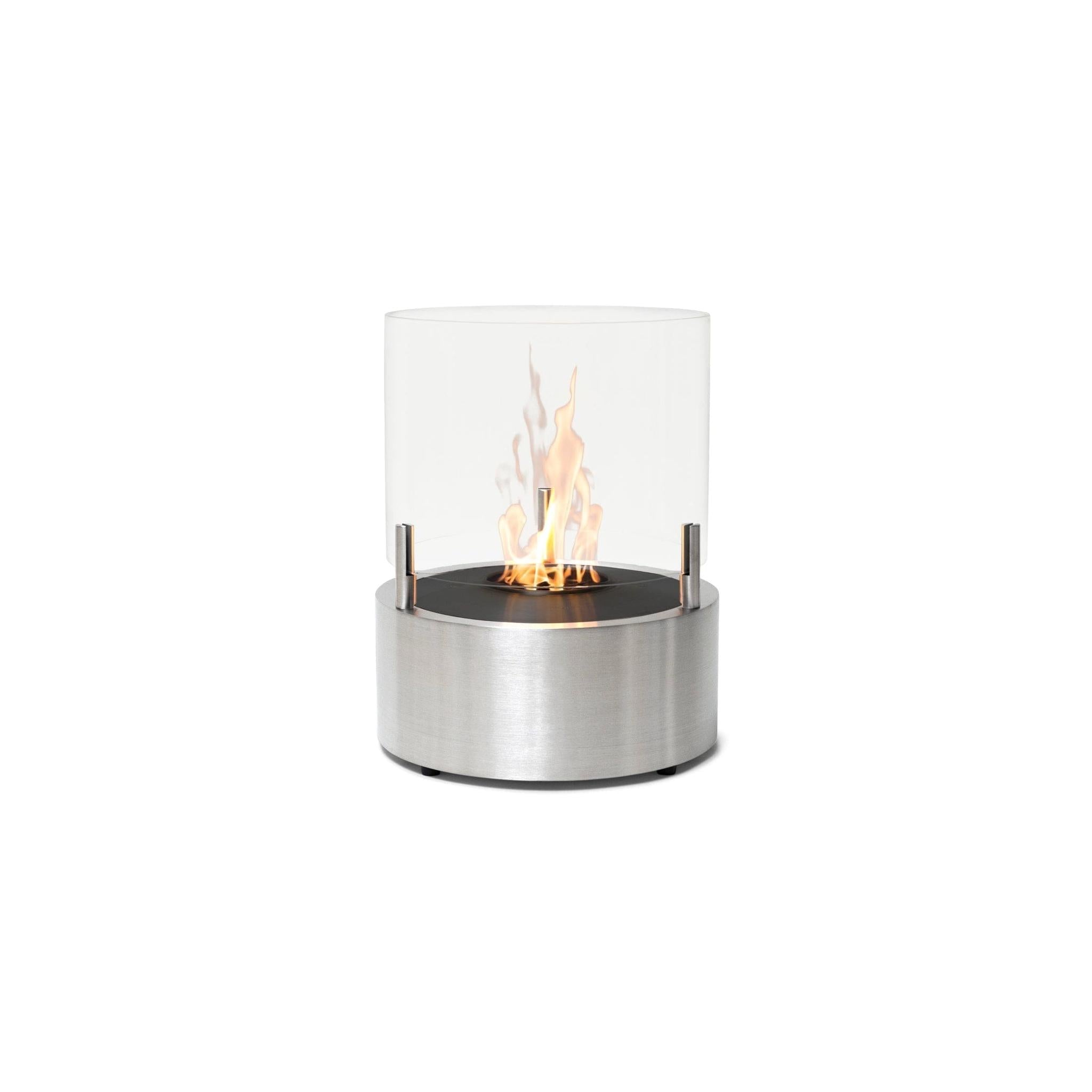 ECOSMART FIRE T-Lite 8 Stainless Steel Fireplace with Black Burner – US ...