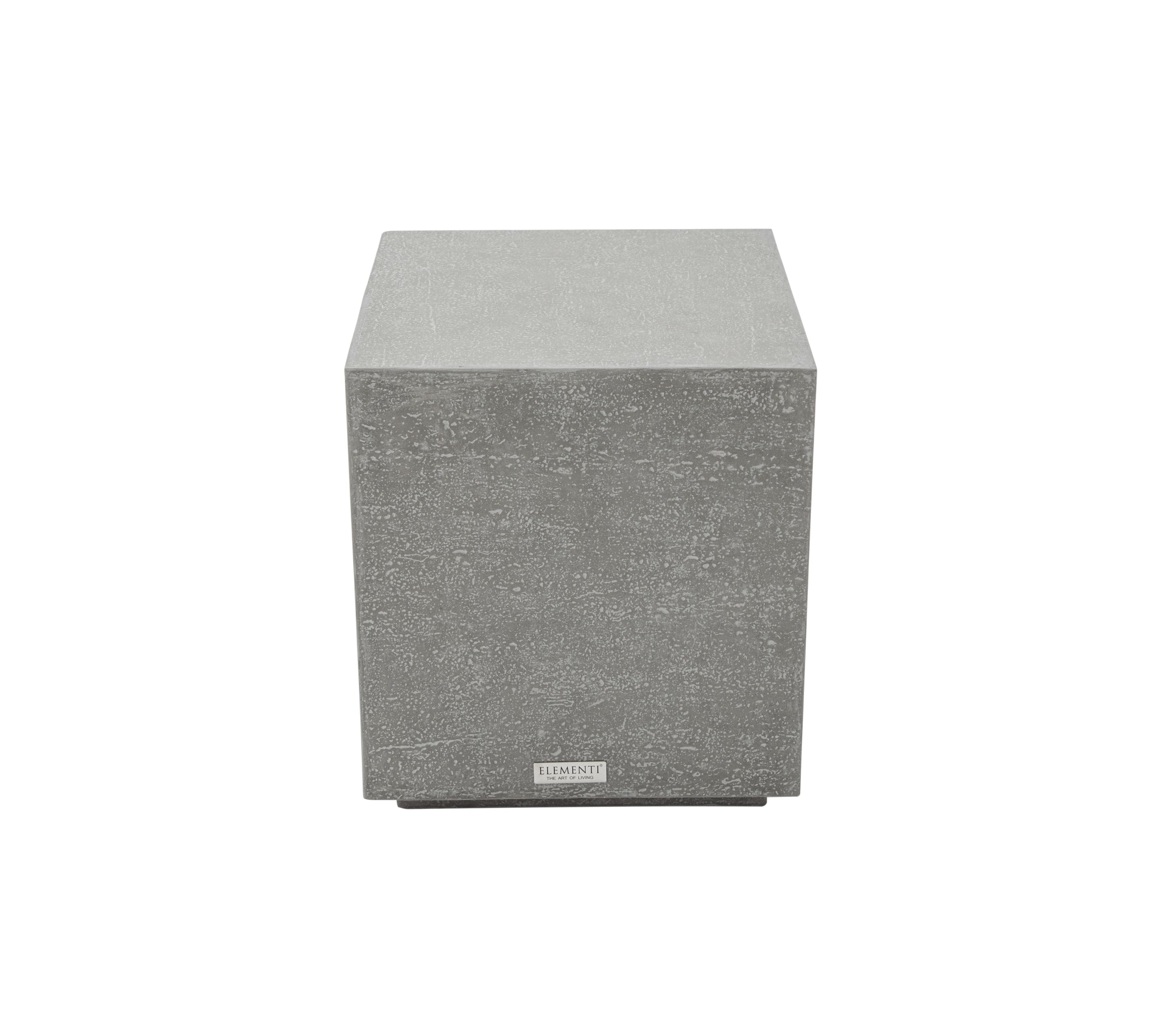 Elementi Home Tevere 18" Large Space Grey Concrete Side Table – US ...
