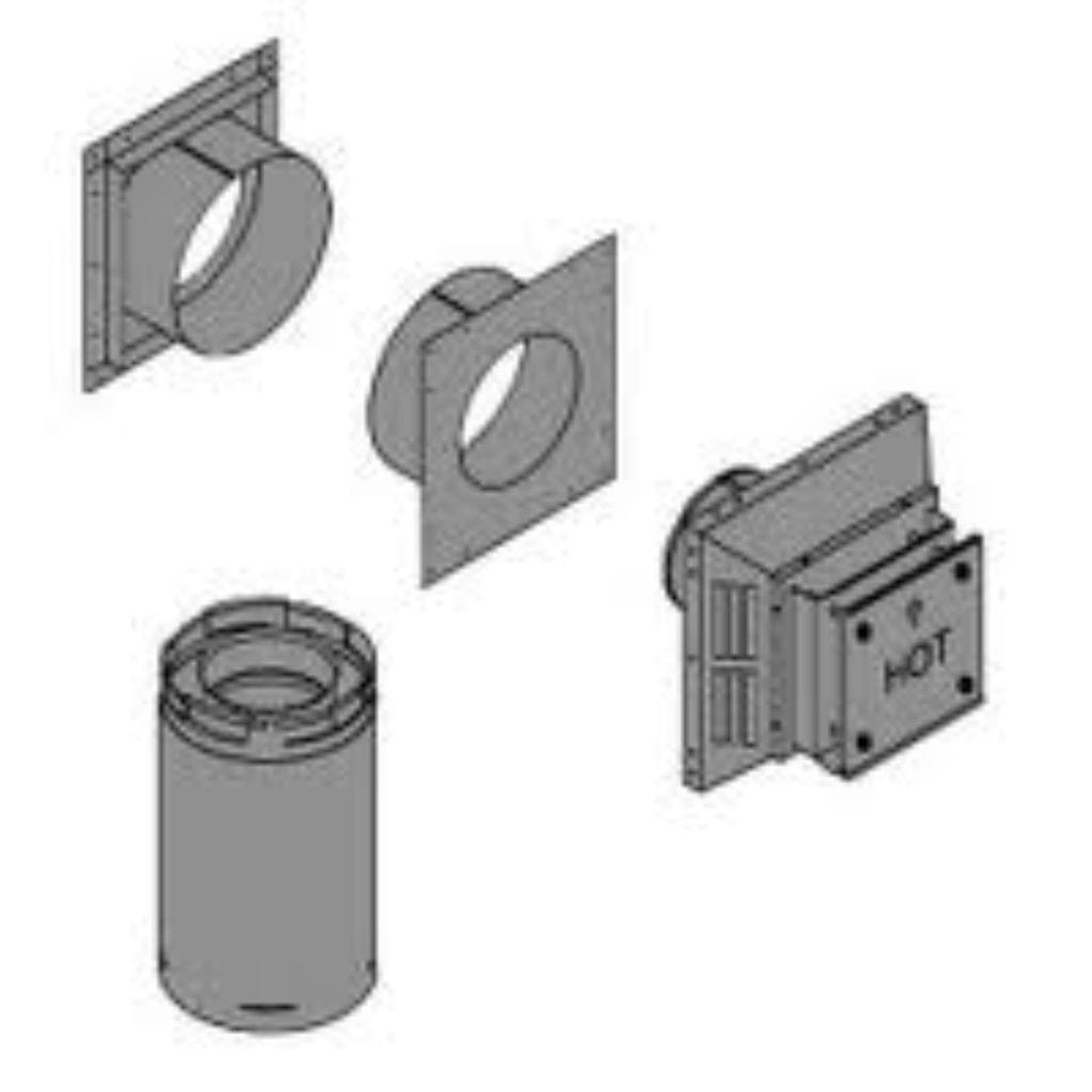 Empire 4 x 6 5/8 Direct Vent Kit for Rear Vent – US Fireplace Store