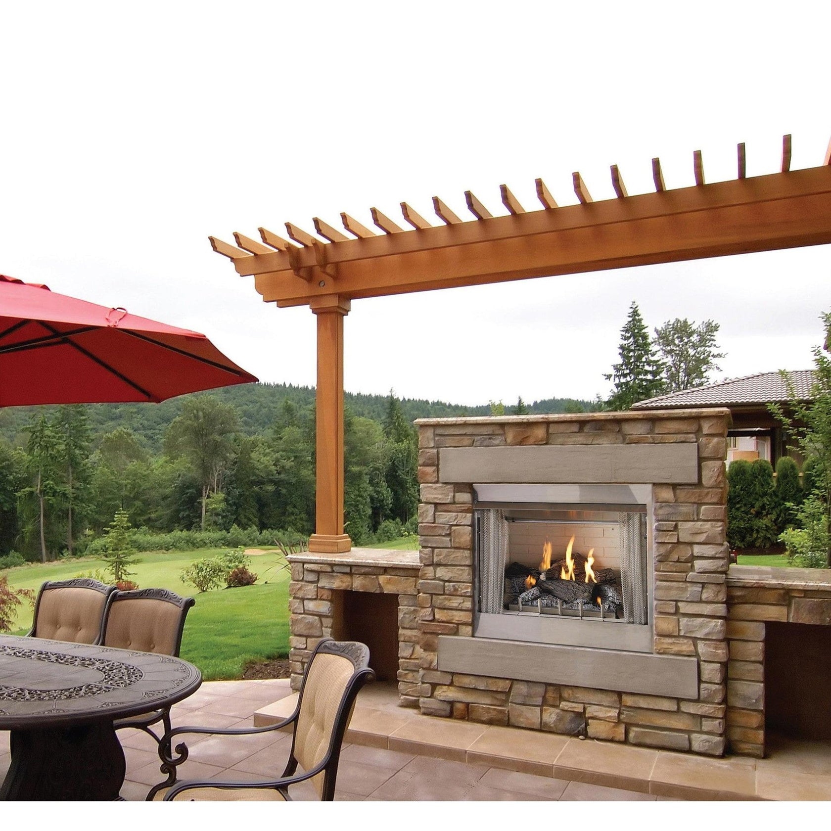 Empire Carol Rose Coastal 36" Stainless Steel Intermittent Pilot Contr ...