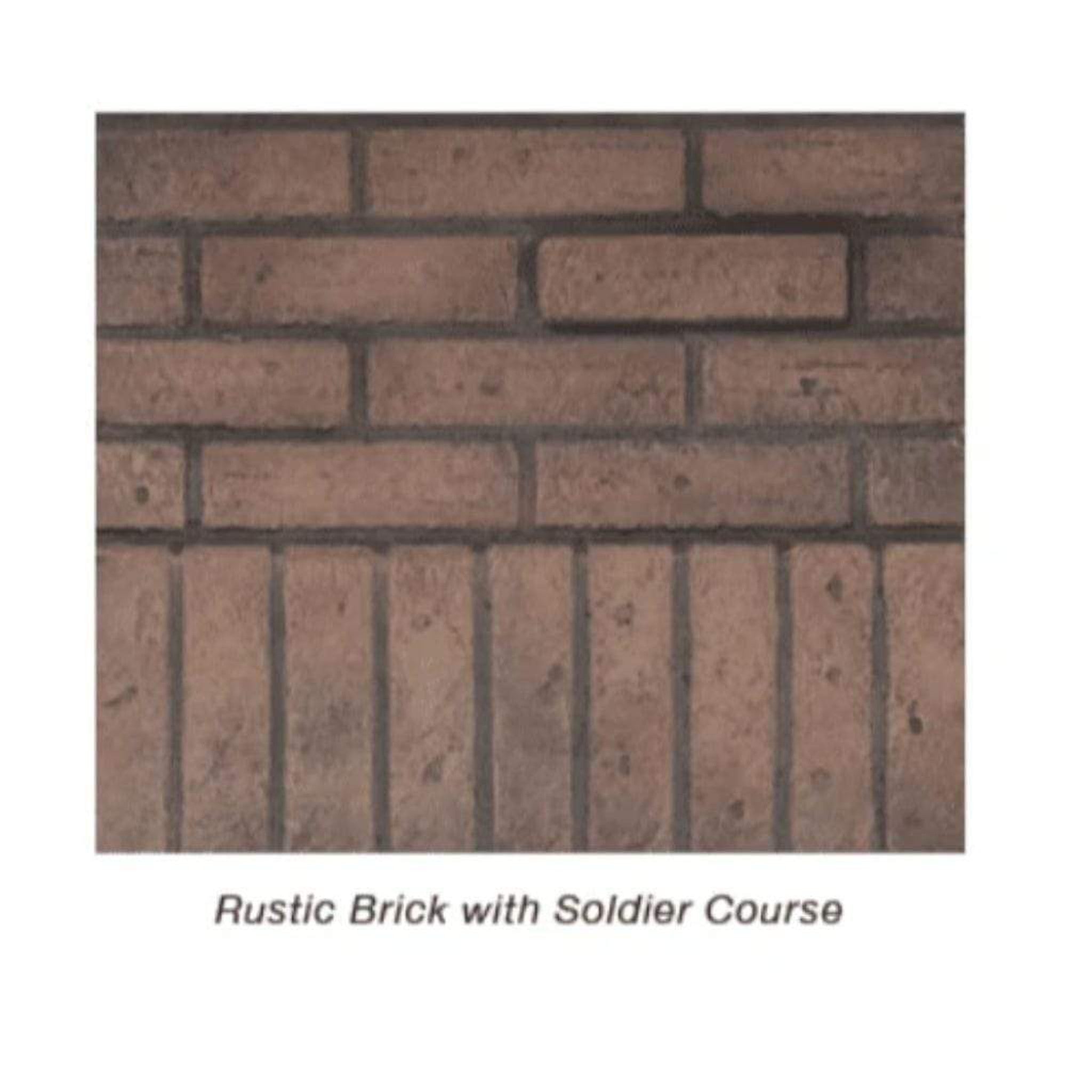 Empire Rustic Brick Liner With Soldier Course for 36" Tahoe Clean Face ...