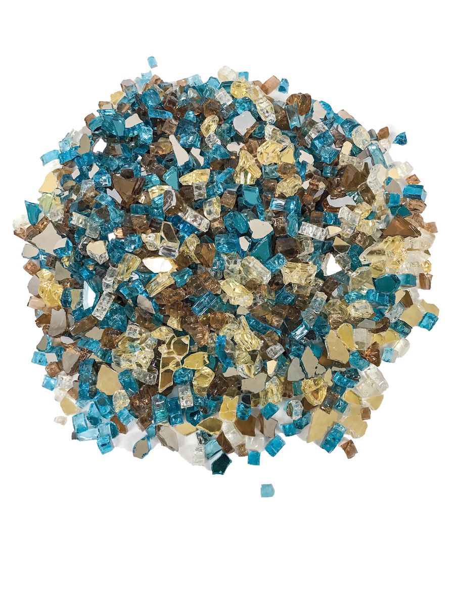 Enhance A Fire 0.25" 5 Lb. Brass Band Reflective Premium Mixed Fire Gl ...