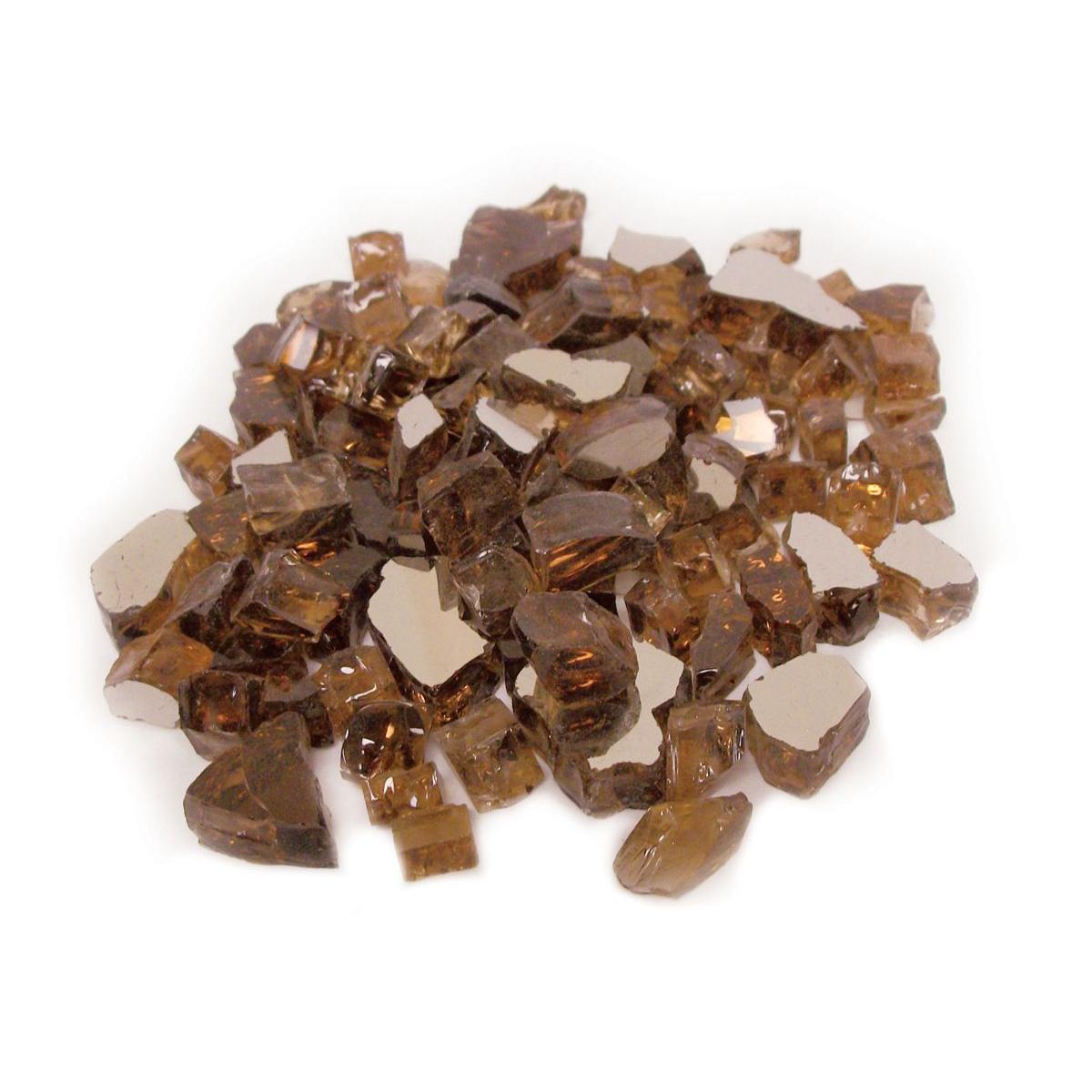 Enhance A Fire 0.5" 5 Lb. Rusty Iron Reflective Crushed Tempered Fire ...