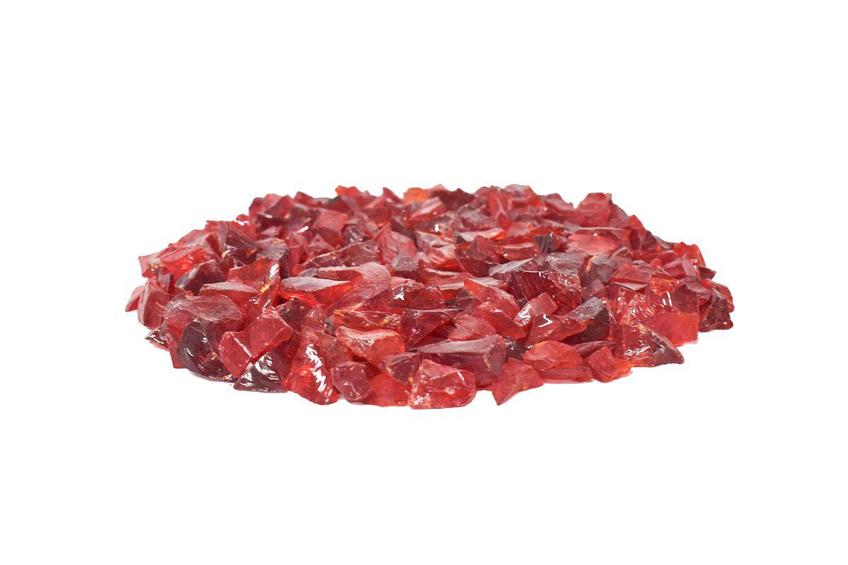 Enhance A Fire 0.75" 5 Lb. Rowdy Red Recycled Crushed Fire Glass for G ...