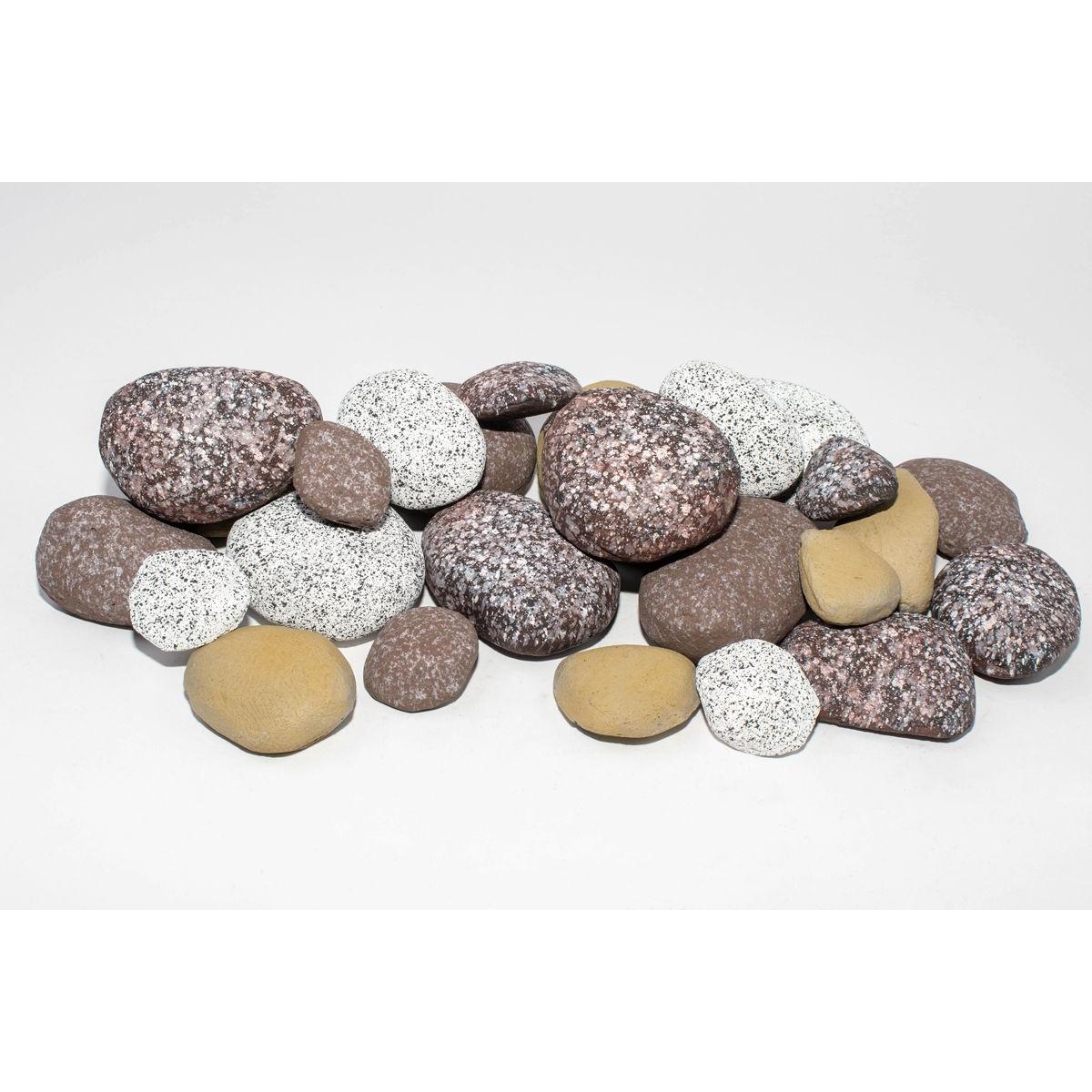 Enhance A Fire 25-Piece 1 Lb. Bangor Luxury Decorative Stone Set for I ...