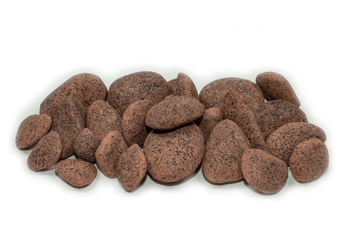 Enhance A Fire 25-Piece 1 Lb. Cozumel Premium Decorative Stone Set for ...