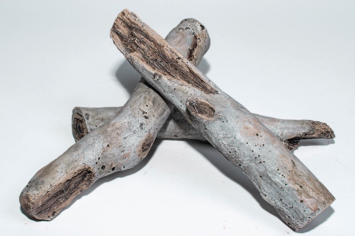 Enhance A Fire 9-11" 3-Piece Riverbed Driftwood Burncrete Twigs for Ga ...
