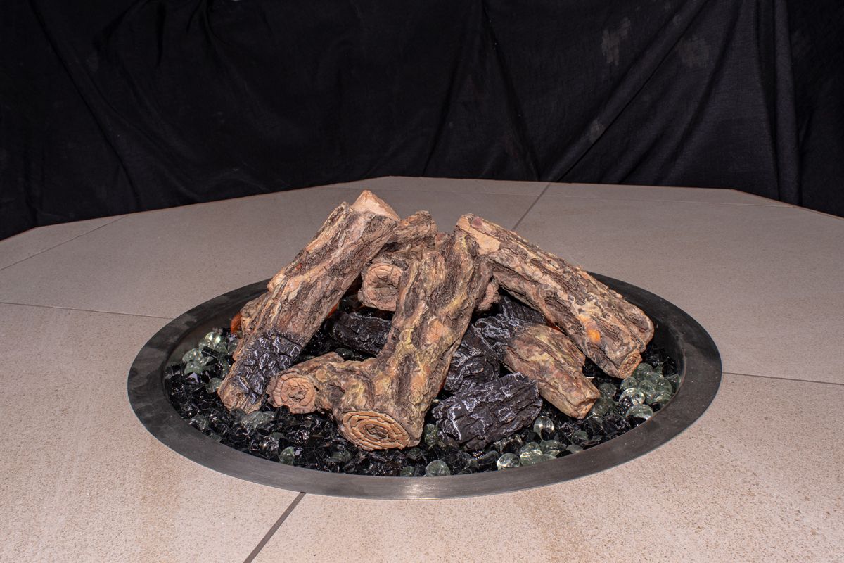 Enhance A Fire Designer Series 9" 10-Piece Central Park Bark Burncrete ...