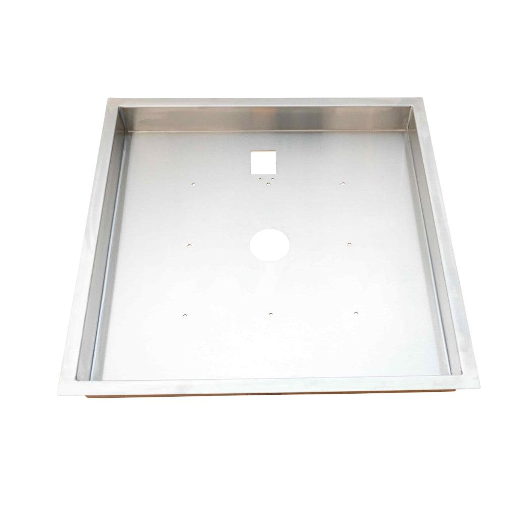 Fire by Design 24" Square Hybrid Drop In Burner Pan with Opening for P ...