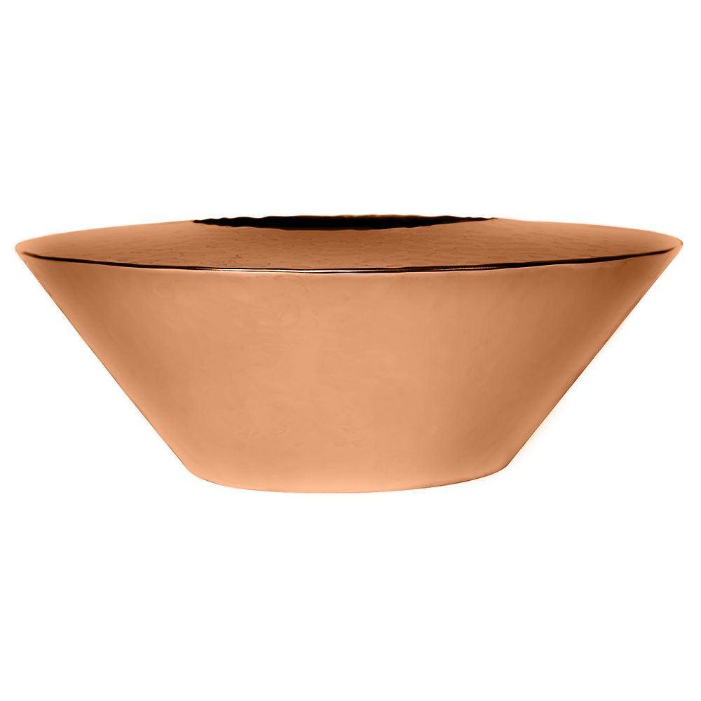 Fire by Design 30" Propane Round Copper Fire Bowl- Battery Powered Ign ...