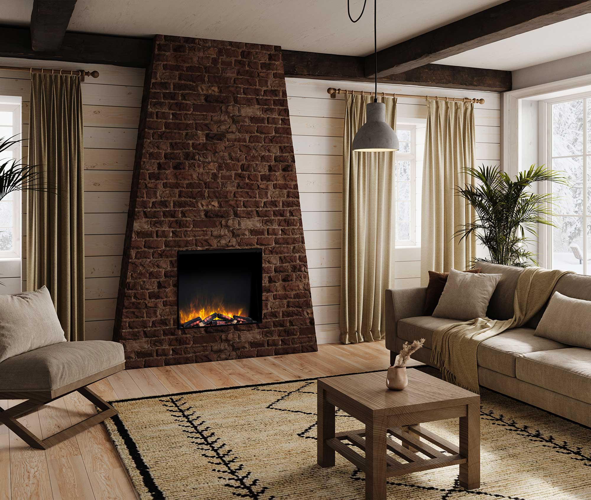 Flamerite Fires E-FX Slim Line 750T 30" Traditional Built-in Electric ...