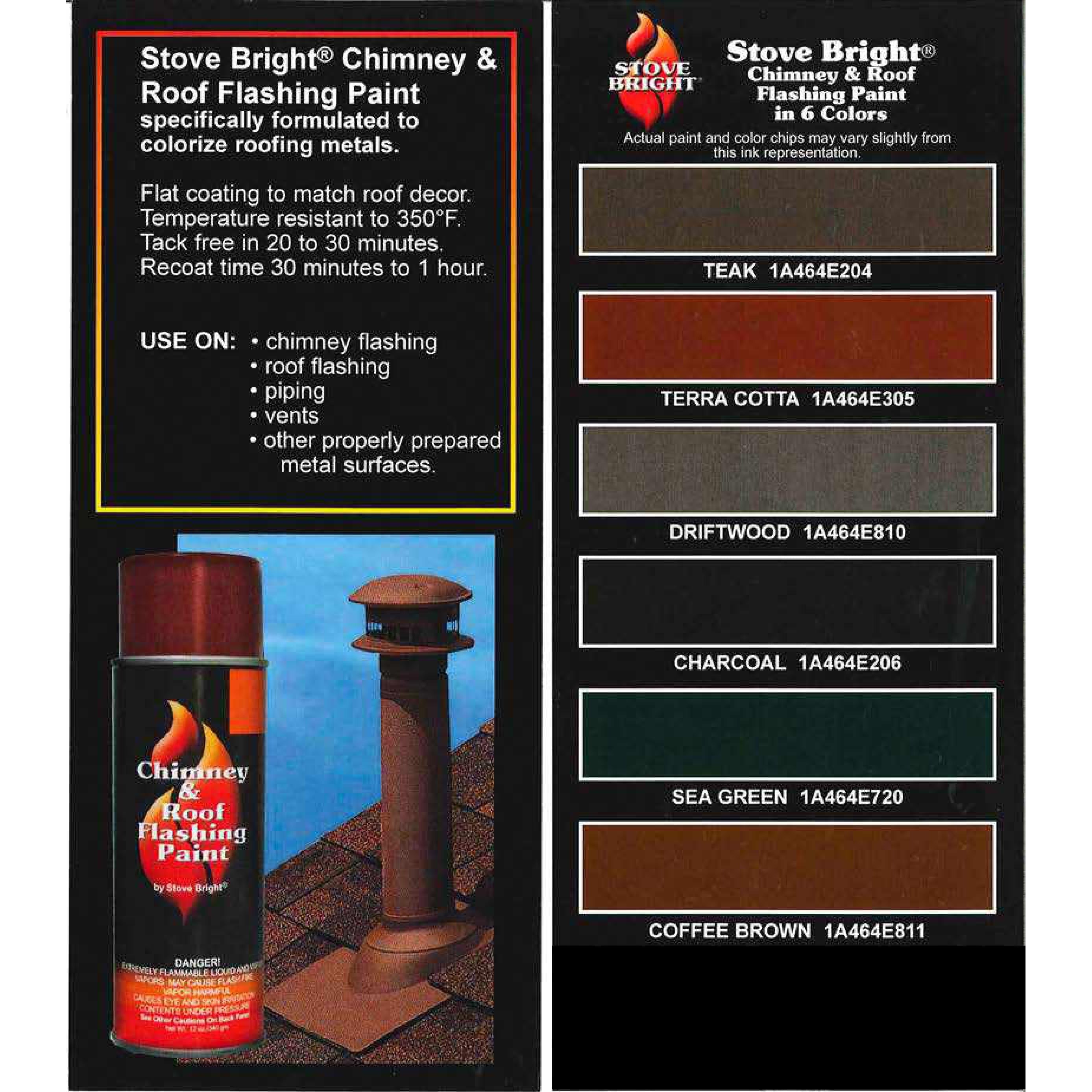 Forrest Paint Stove Bright High Temp Fan Style Color Card Set - Color ...