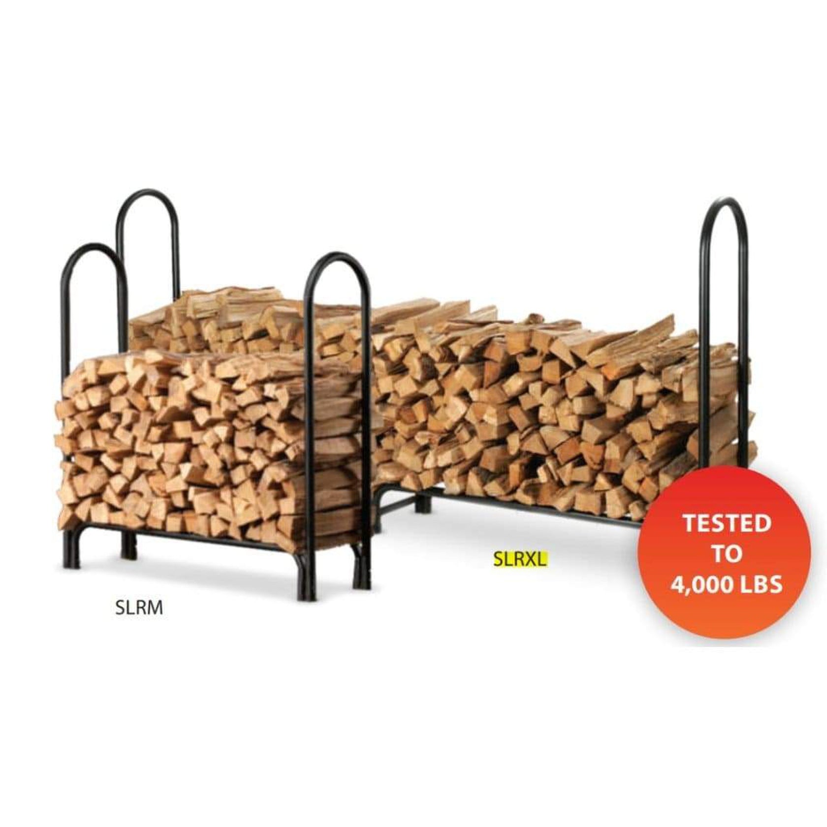 HY-C Extra Large Black Painted Tubular Steel Deluxe Log Racks – US ...