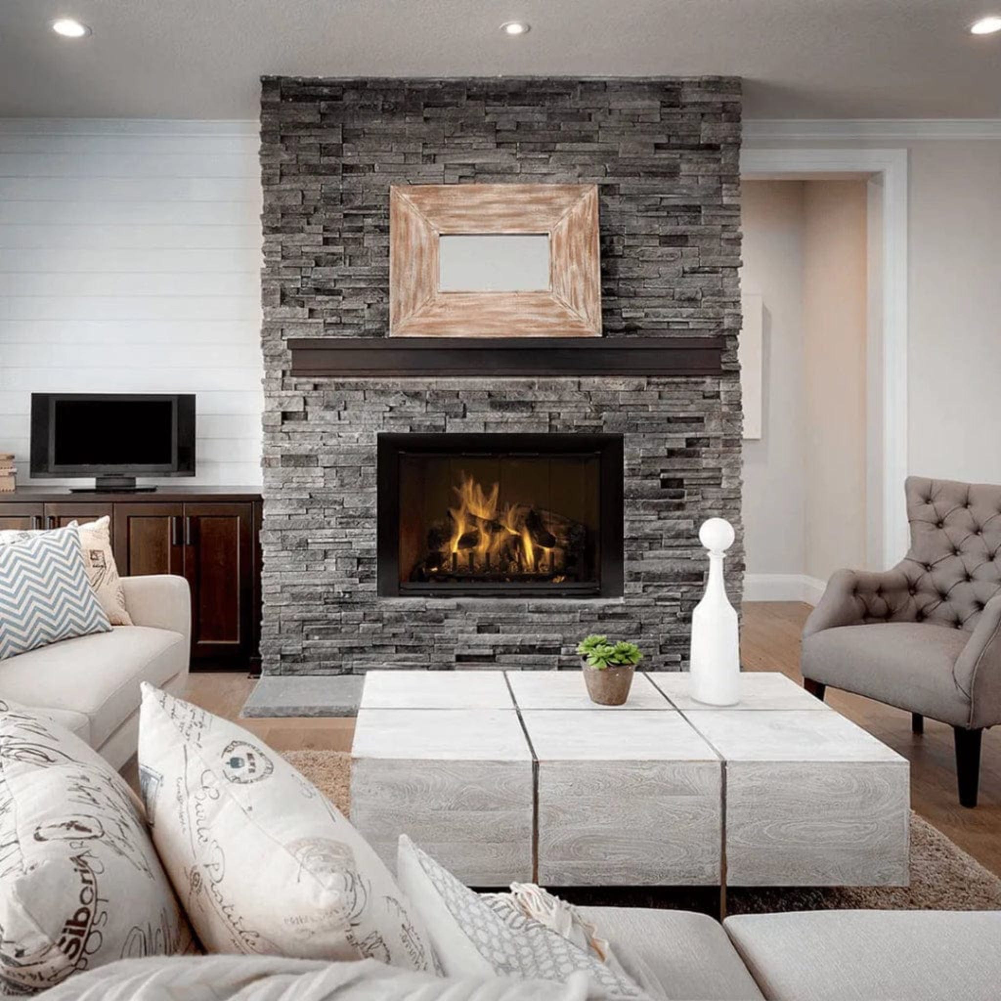 Hearth Craft Reflection RF41265 Bronze Glass Toffee Twin Fireplace Doo ...