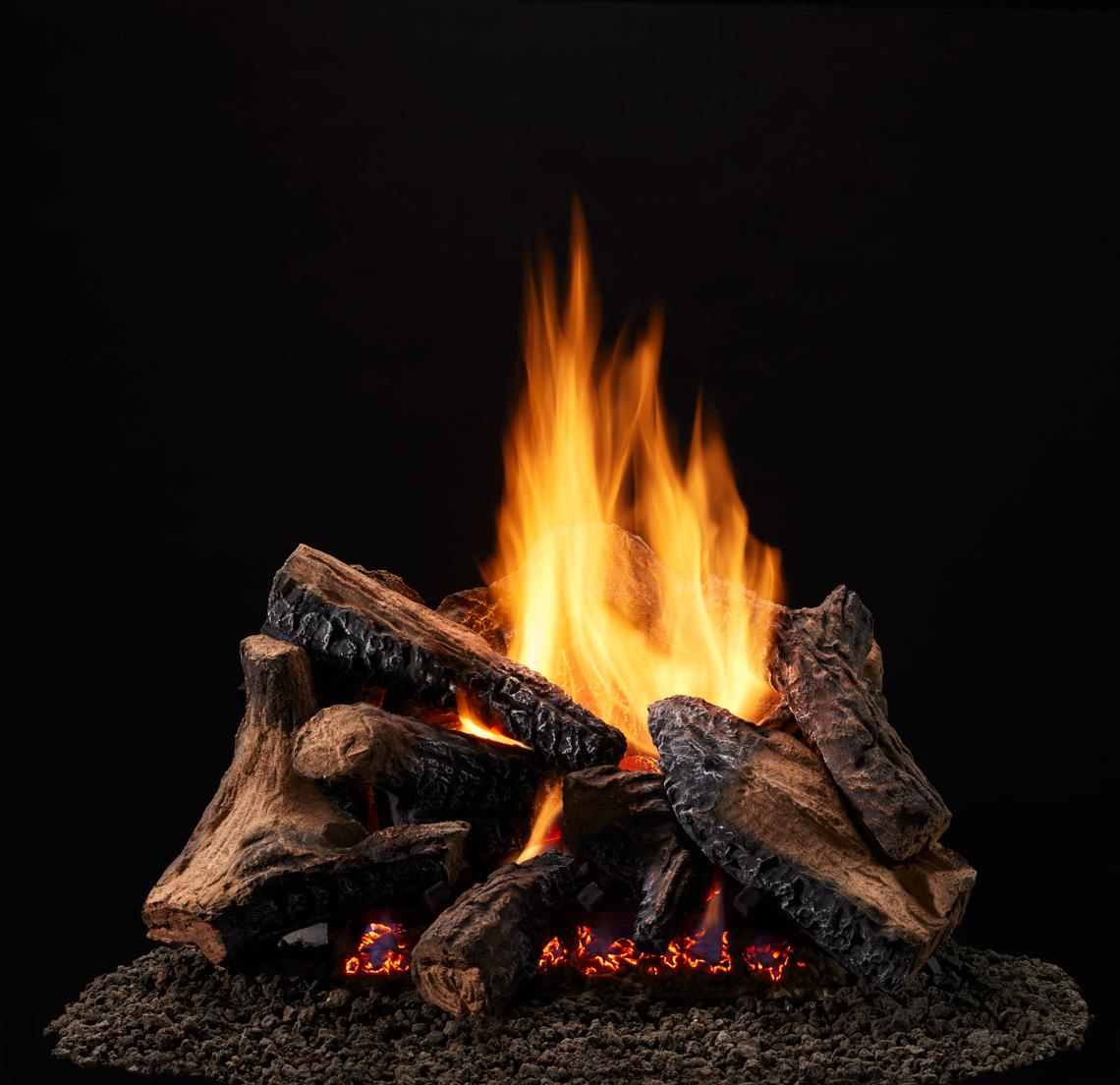 Majestic Duzy 5 30" 8-Piece Fiber Ceramic Vented Gas Log Set – US ...