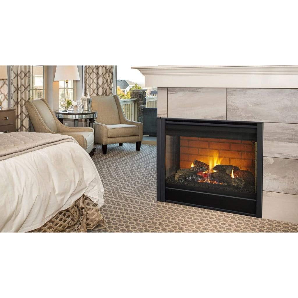 Majestic Left Corner 36" Traditional Direct Vent Natural Gas Fireplace ...