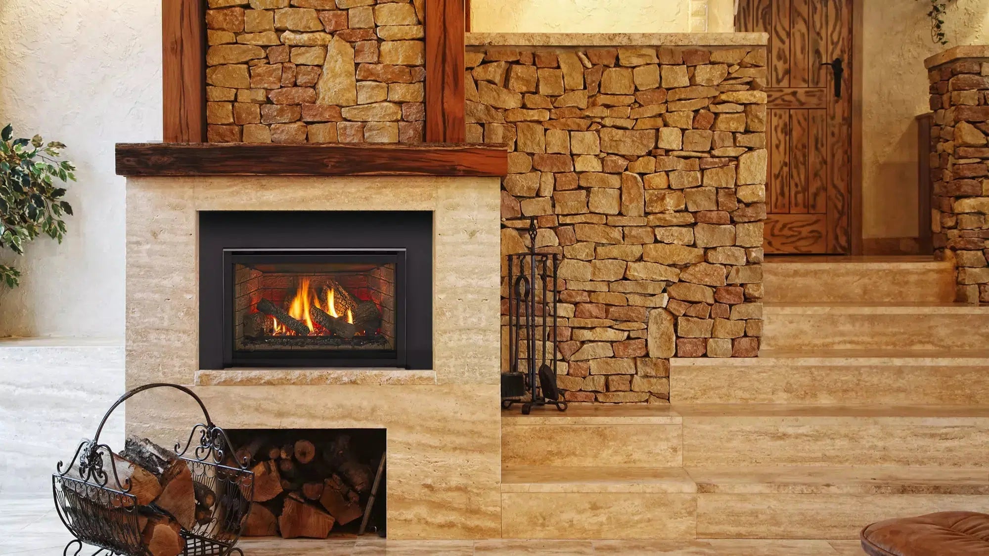 Majestic Trilliant Large 35" Traditional Direct Vent Propane Gas Firep ...