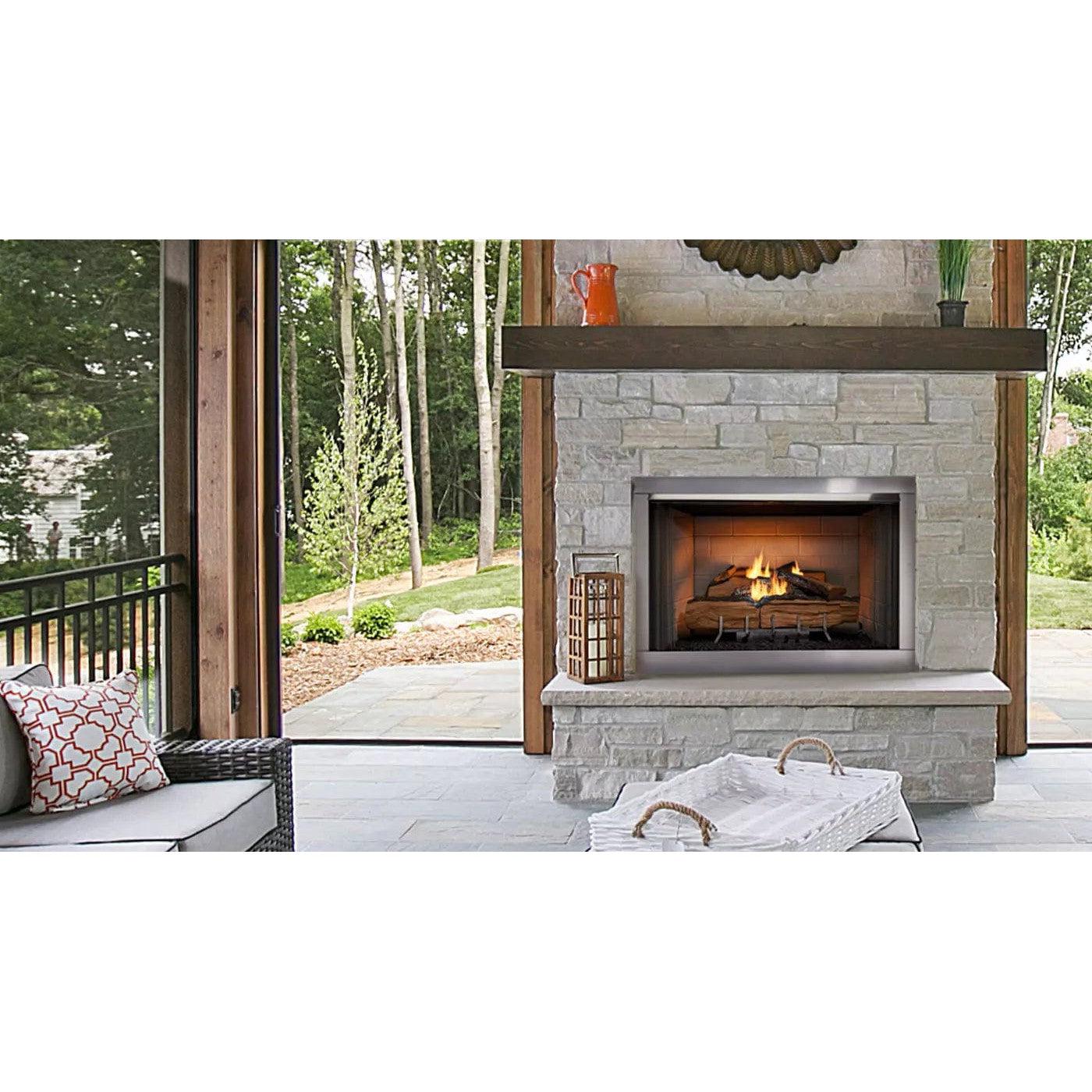 Majestic Vesper 36" Traditional Outdoor Vent-Free Gas Fireplace With T ...