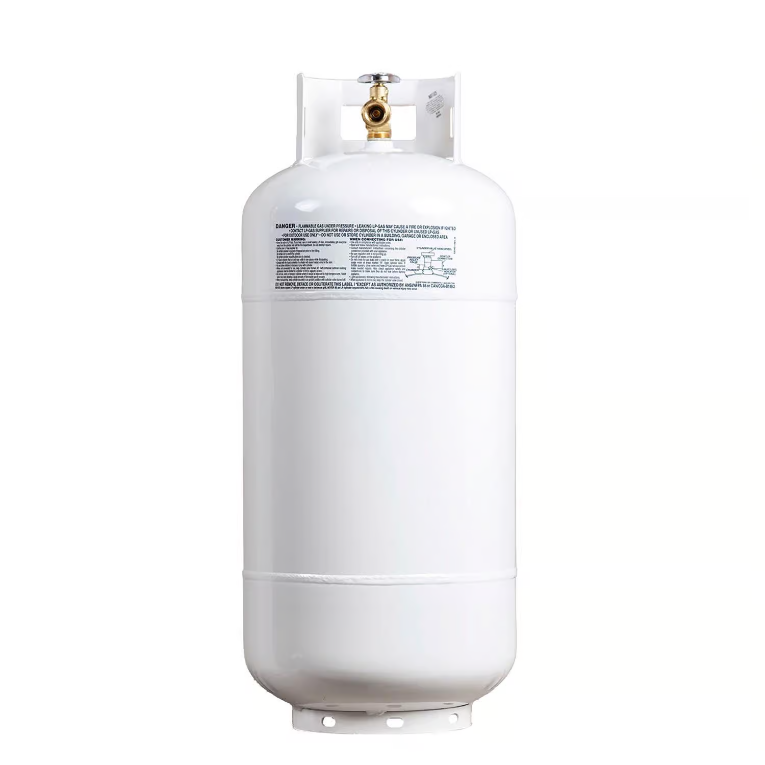 Manchester Tank 40lb Steel White Cylinder With QCC1 & OPD Fill Valve A ...