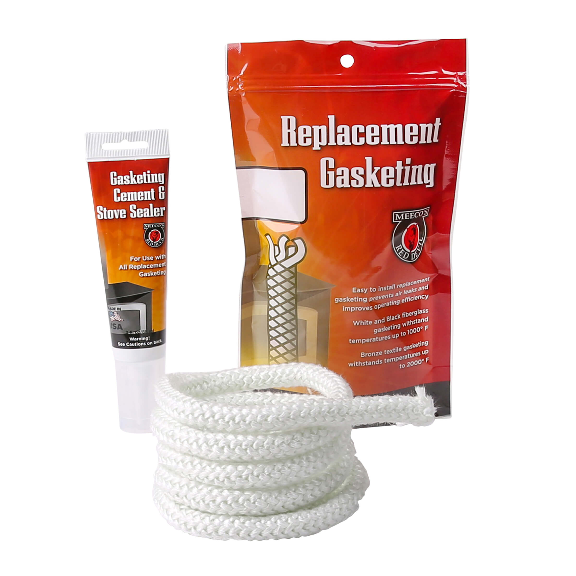 Meeco ME203FK 0.5" x 6' High Density White Gasketing Pre-Cut Rope – US ...