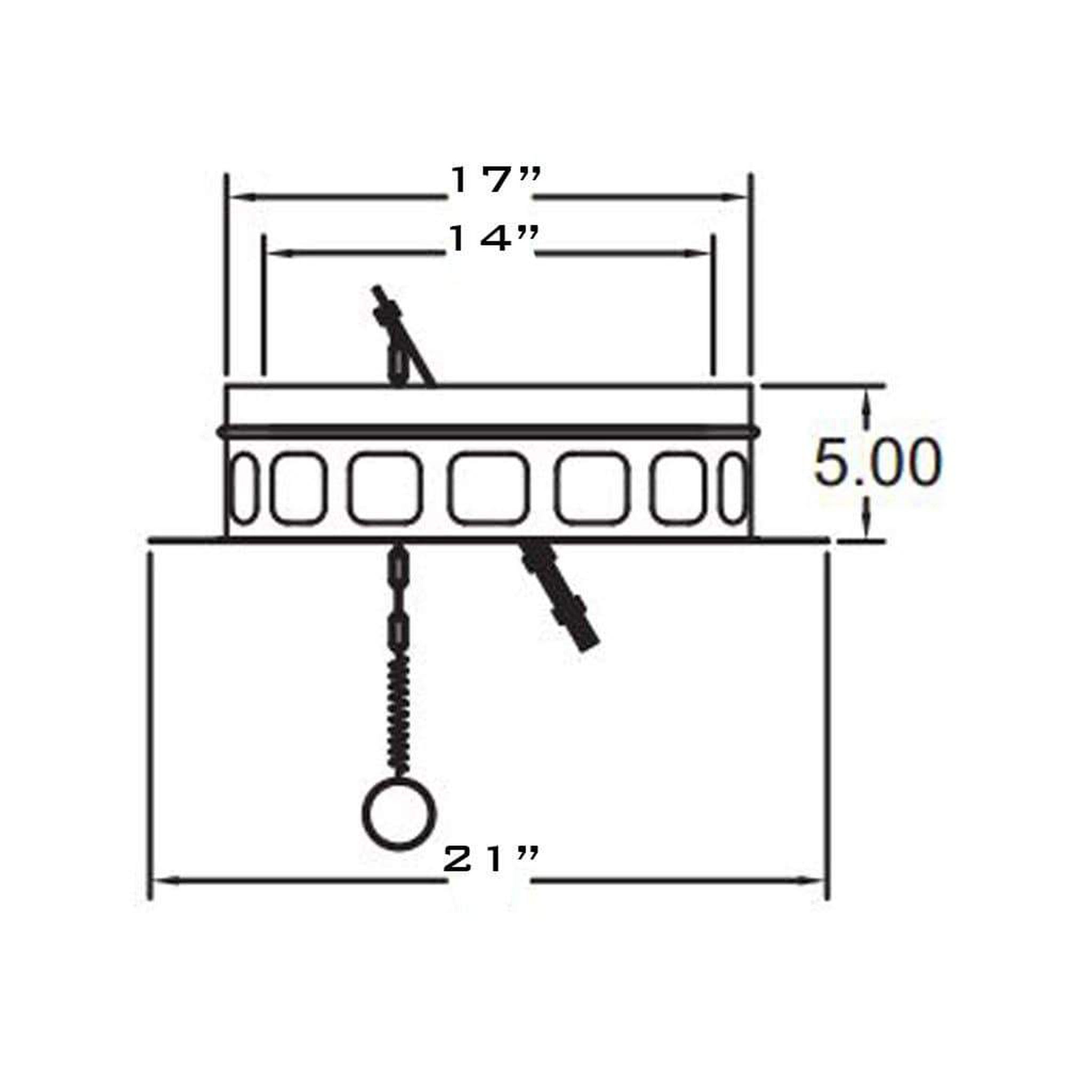 Metal-Fab Air-Cooled Temp/Guard 14" Diameter Anchor Plate With Damper ...
