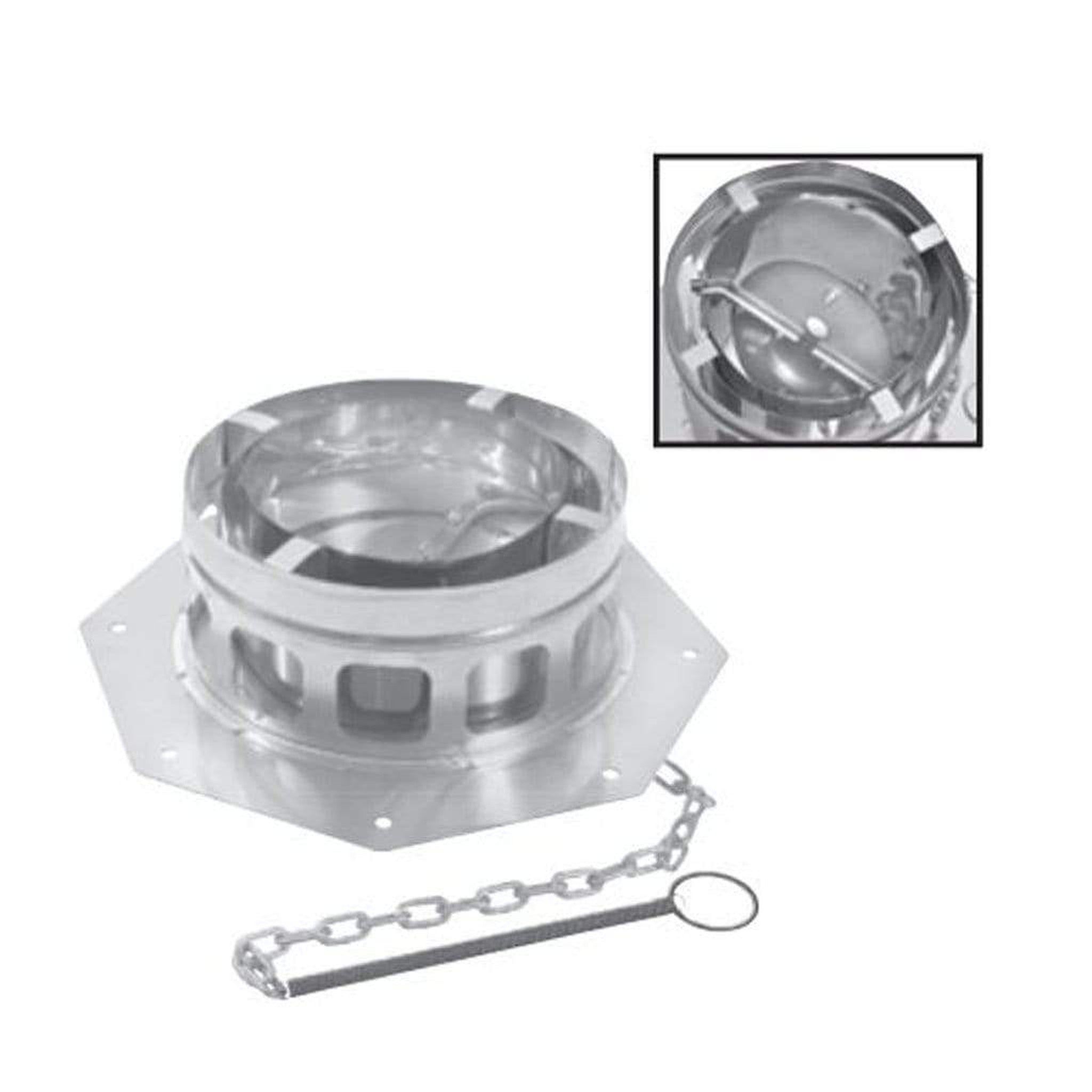 Metal-Fab Air-Cooled Temp/Guard 16" Diameter Anchor Plate With Damper ...