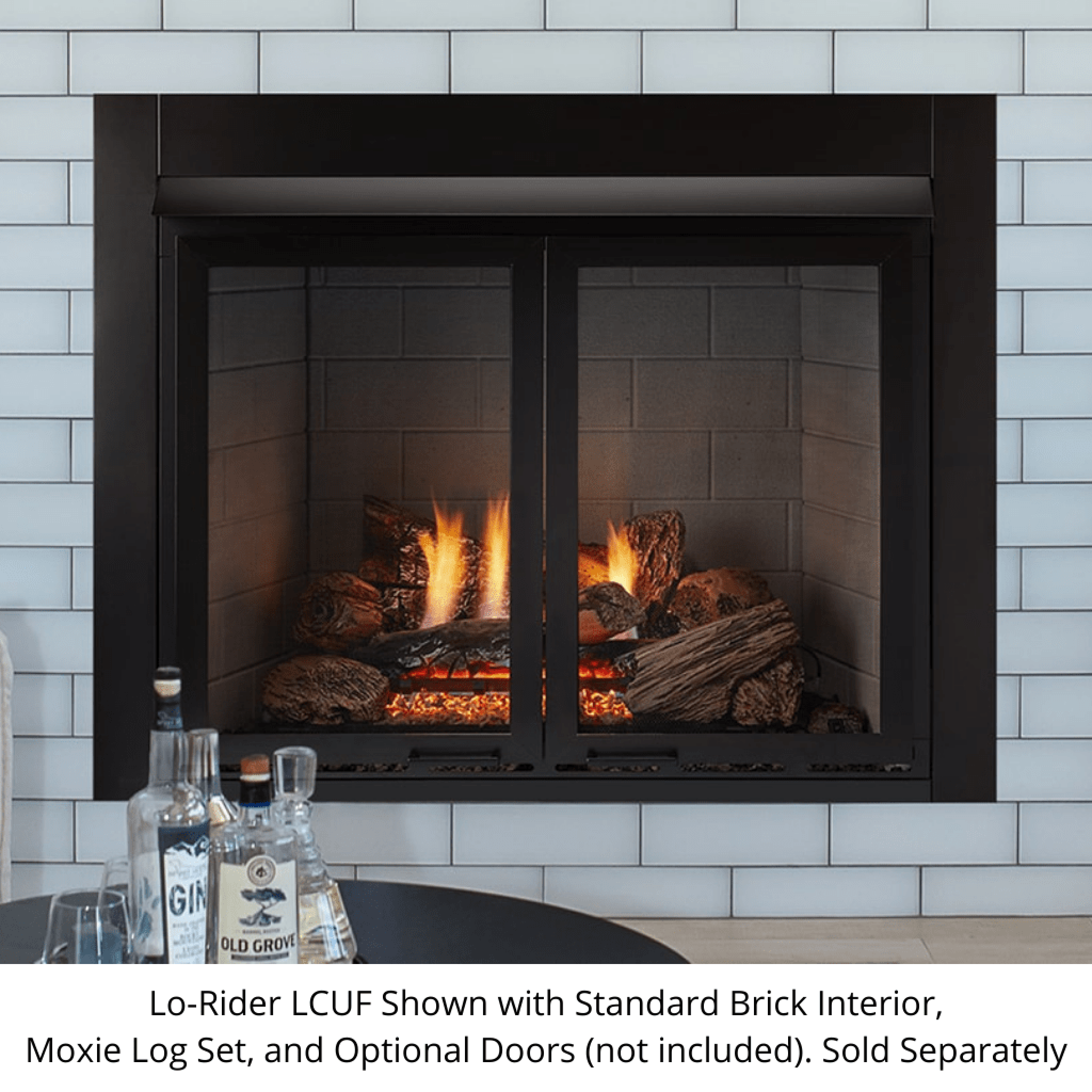 Monessen 36" Lo-Rider LCUF Clean Face Vent Free Firebox with Tradition ...