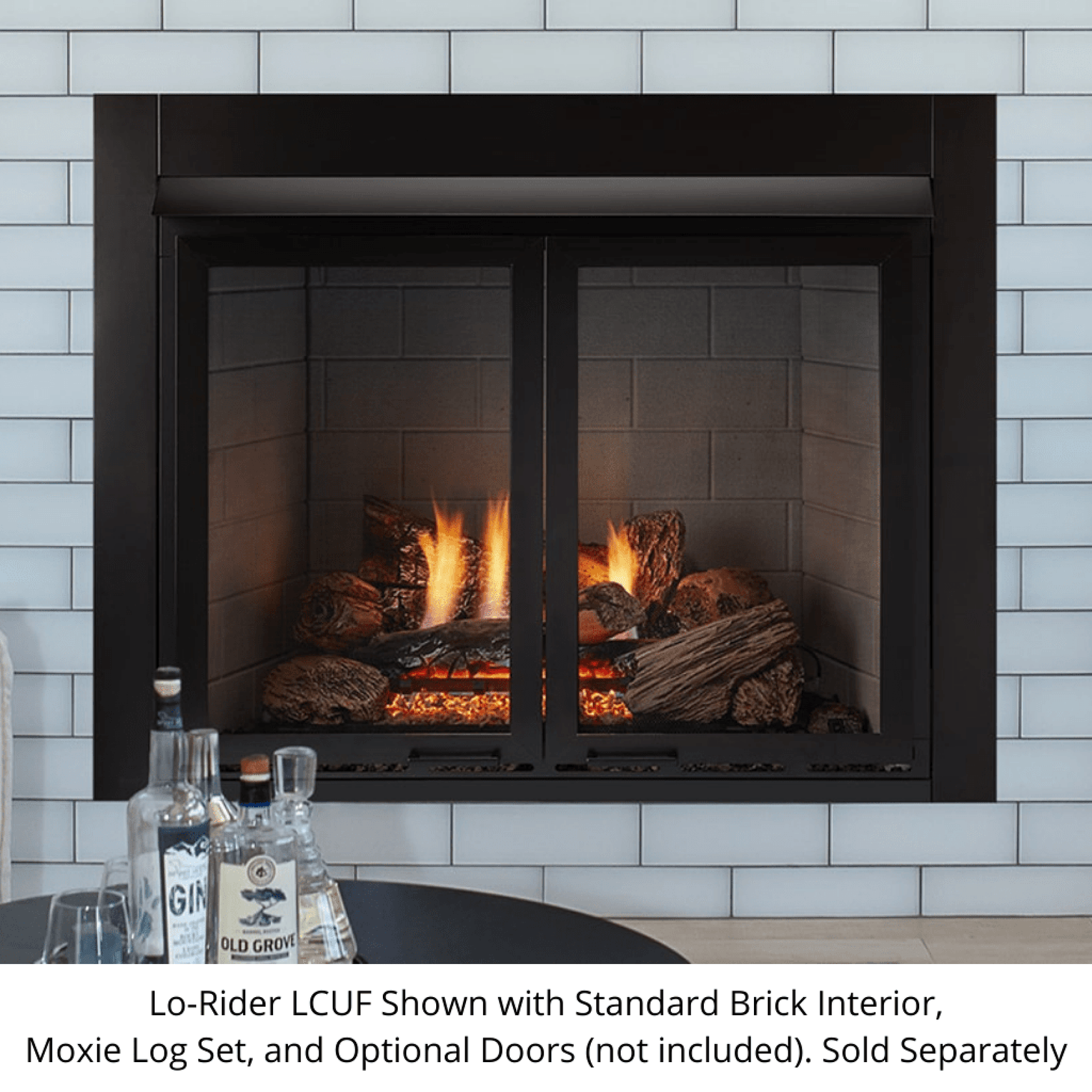 Monessen 36" Lo-Rider LCUF Clean Face Vent Free Firebox with Tradition ...