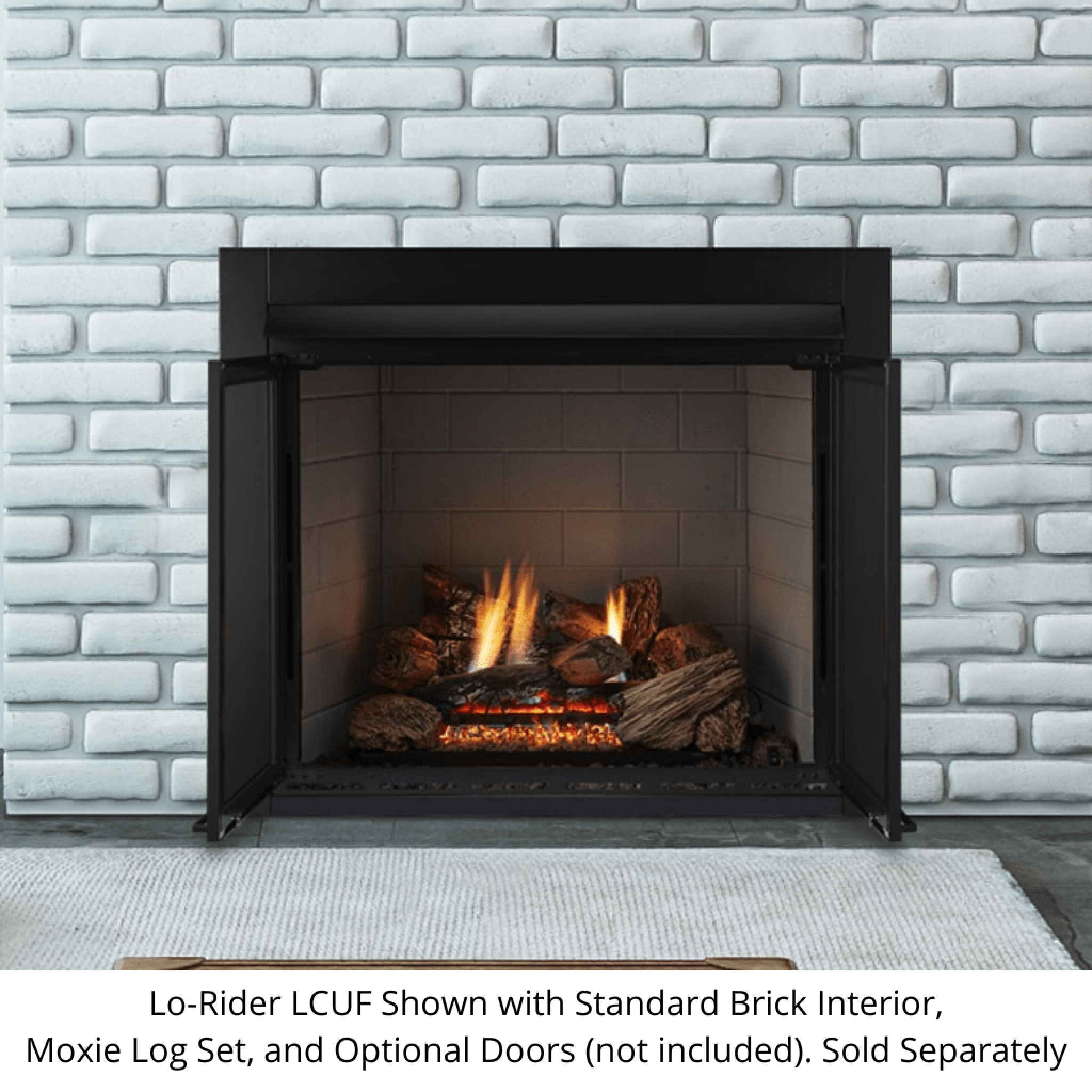 Monessen 36" Lo-Rider LCUF Clean Face Vent Free Firebox with Tradition ...