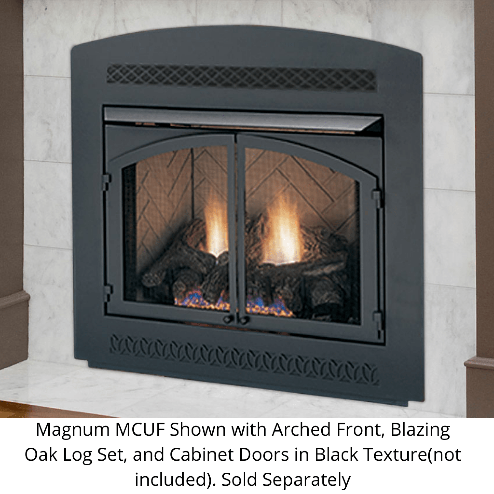 Monessen 42" Magnum Vent Free Firebox With Herringbone Refractory Fire ...