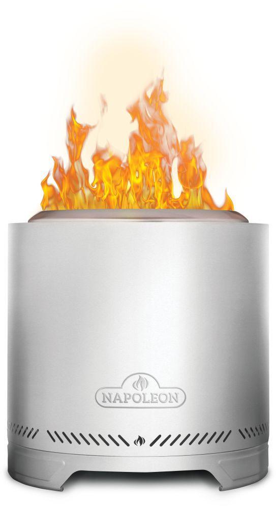 Napoleon Timberwolf Smokeless 18" Medium Stainless Steel Wood Fire Pit ...