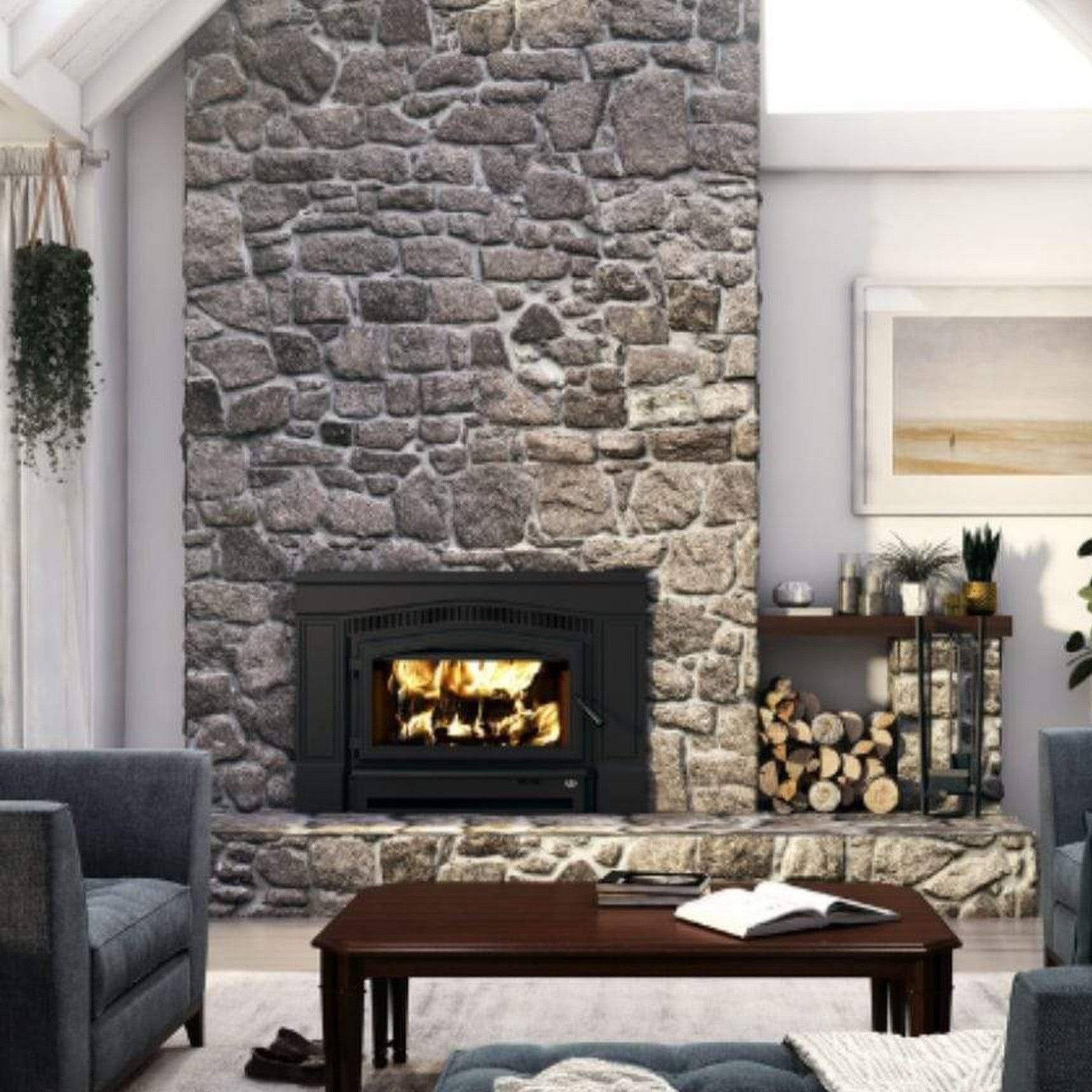 Osburn Matrix 2700 Wood Insert With Black Door Overlay – US Fireplace Store