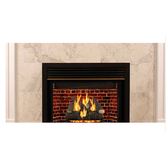 Pleasant Hearth 18" 45,000 BTU Arlington Ash Vented Natural Gas Log Se ...