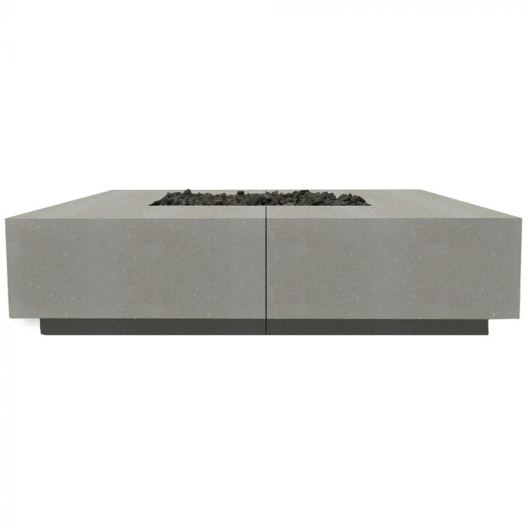 Prism Hardscapes Largo 96" Natural Square Natural Gas Concrete Fire Pi ...