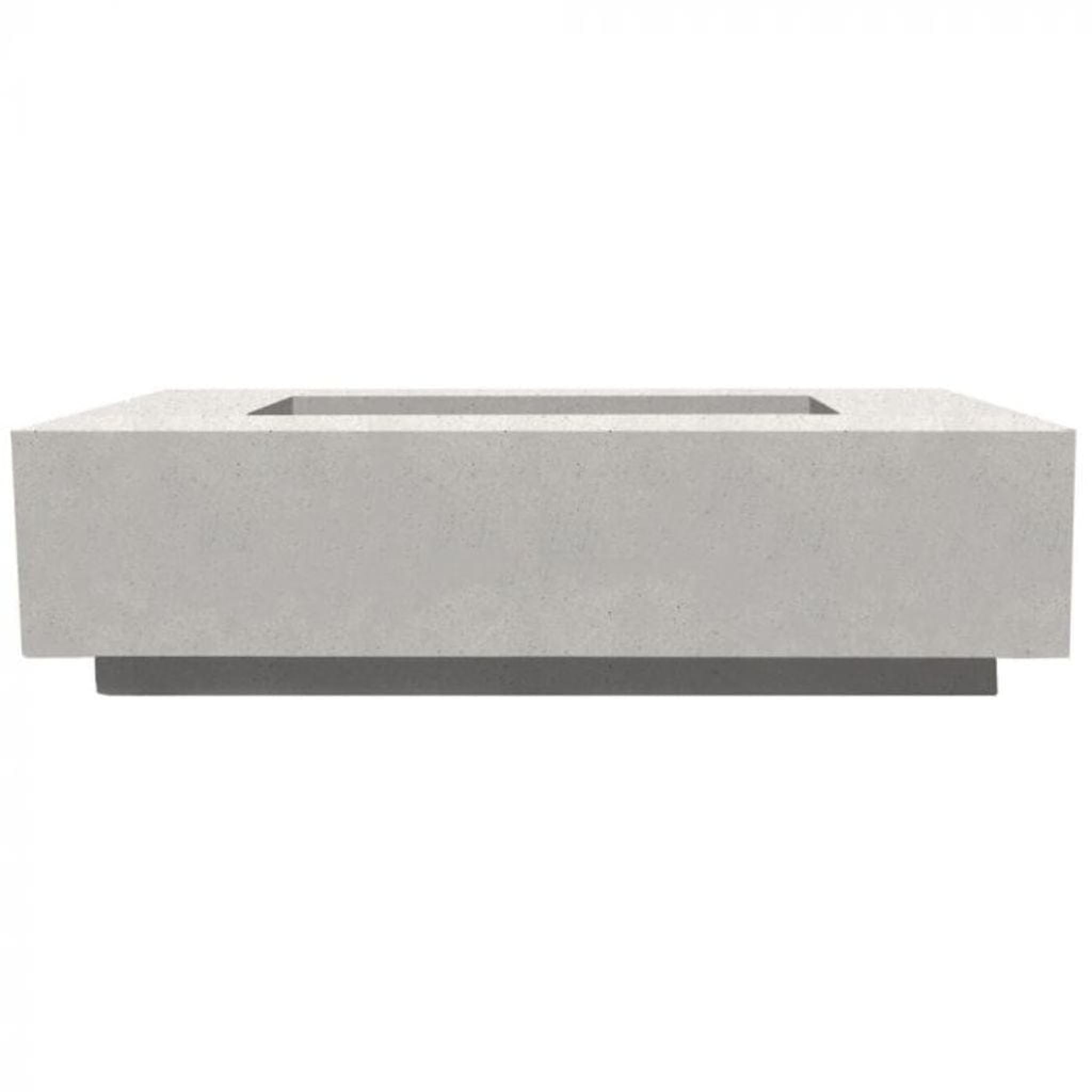 Prism Hardscapes Tavola 8 60" Ultra White Rectangular Concrete Natural ...