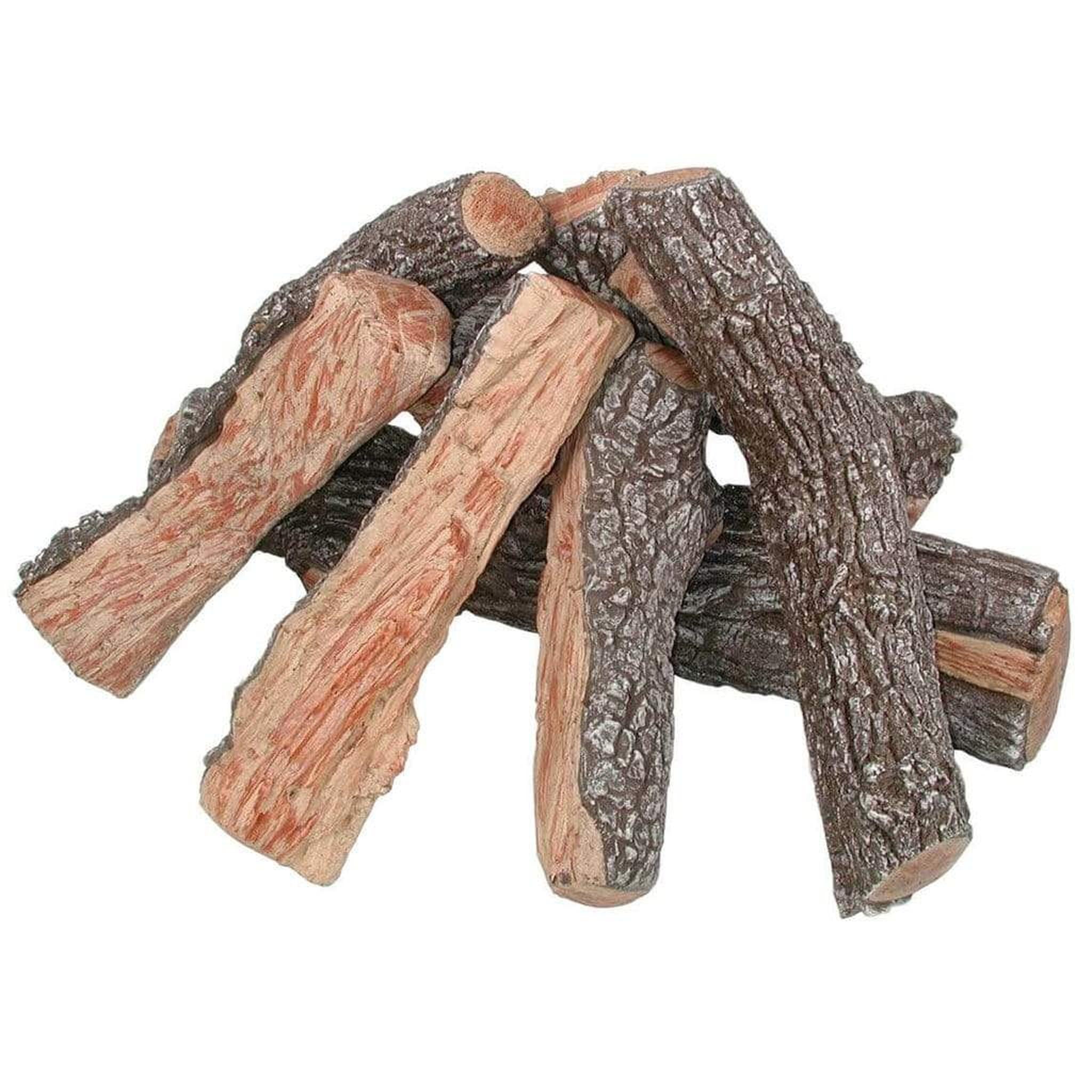 Rasmussen FP30B Fire Pit Bark/Split Logs with 30" Diameter Footprint ...