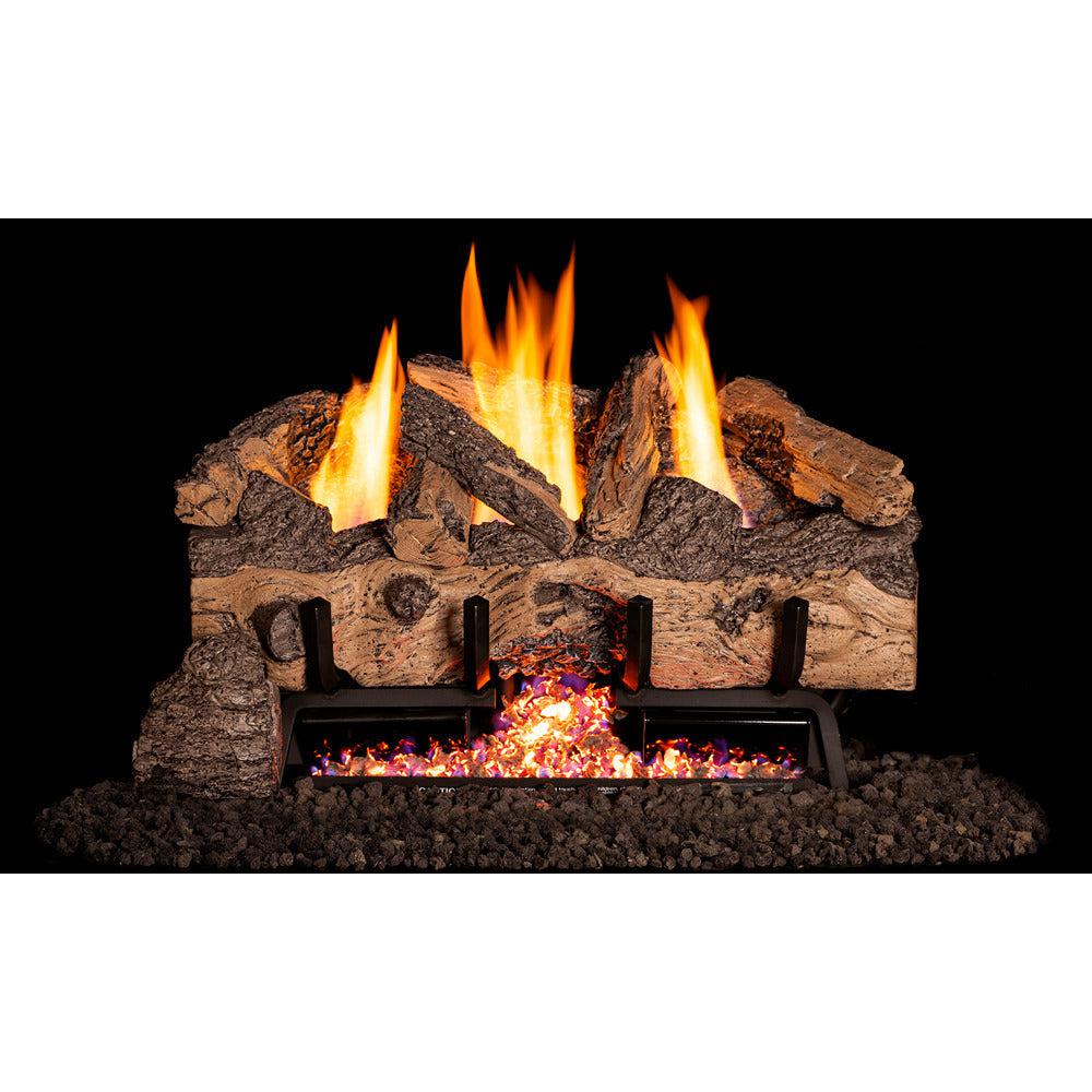 Real Fyre G10 Series 16/18" Vent-Free Charred Gnarled Split Gas Logs ...